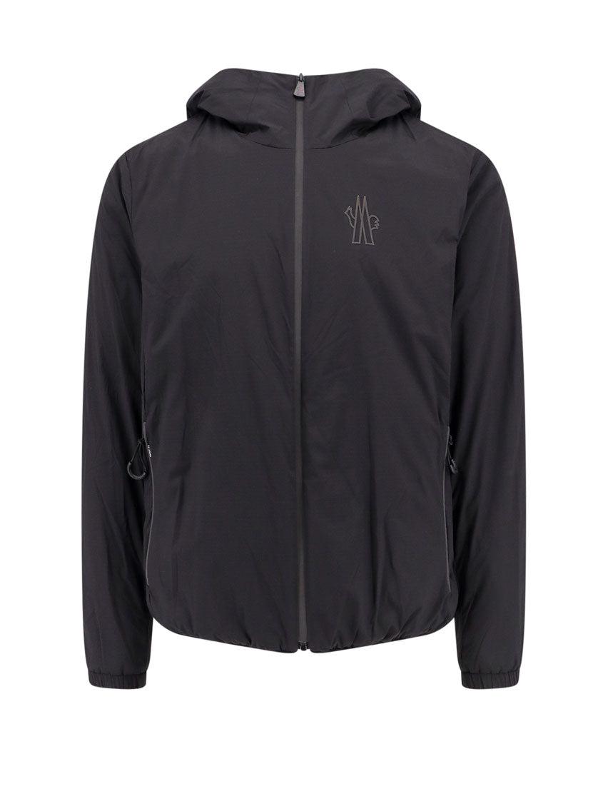 Moncler Nylon Jacket With Frontal Logo in Blue for Men | Lyst UK