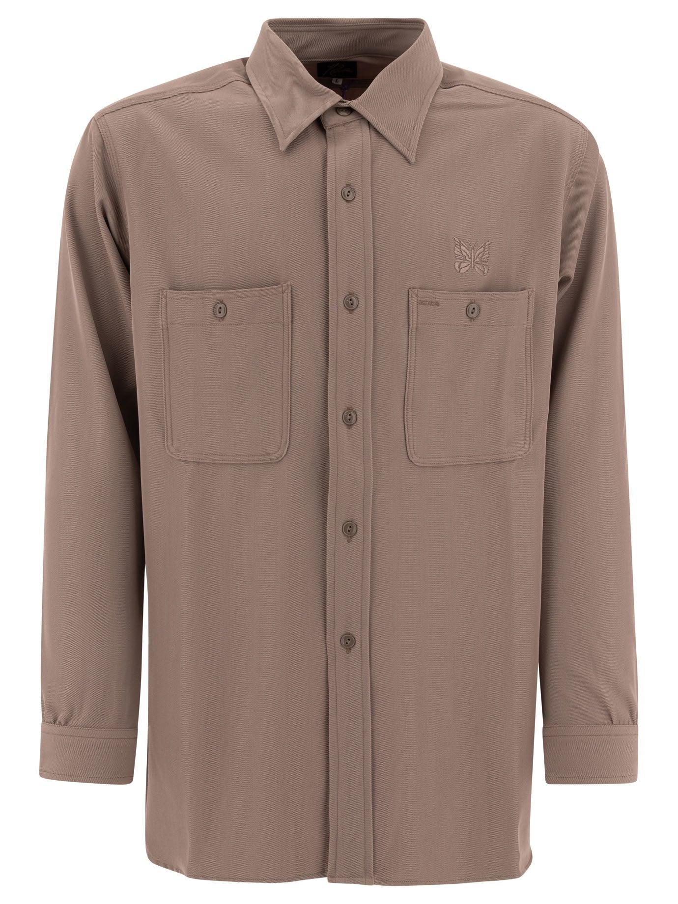 Needles Work Shirts in Brown for Men | Lyst