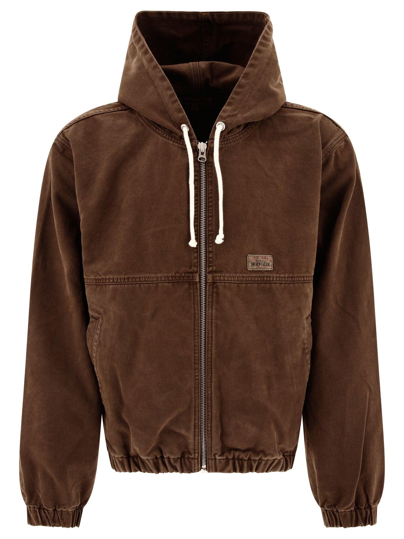 Stussy Work Jacket In Unlined Canvas Jackets in Brown for Men | Lyst