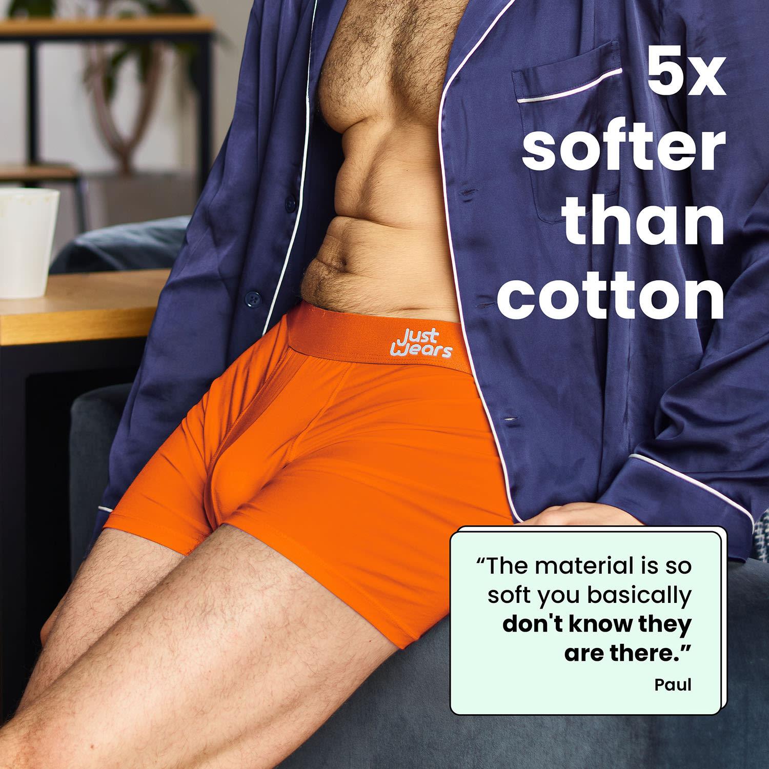 JustWears Super Soft Boxer Briefs Anti Chafe No Ride Up Design in Yellow for Men Lyst UK