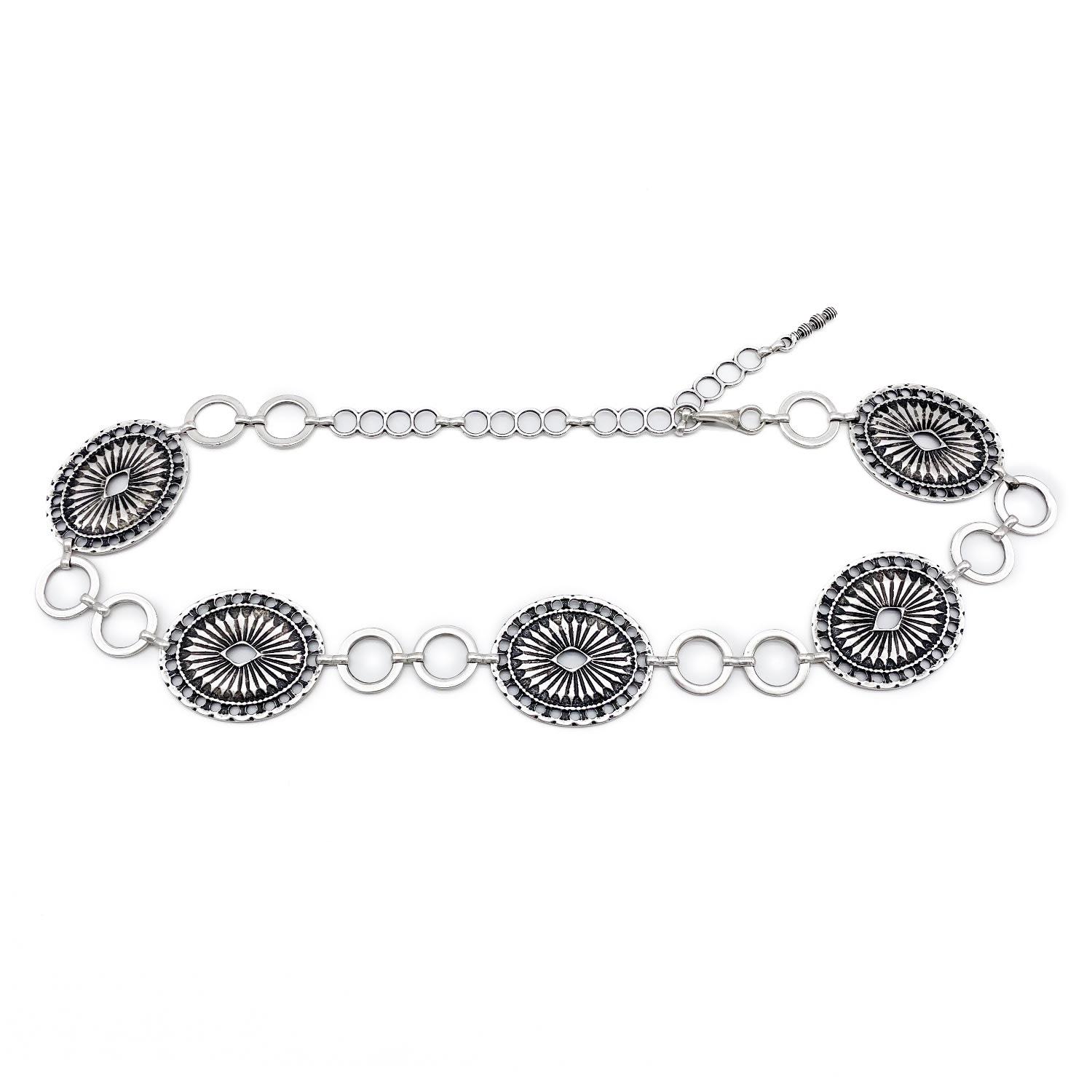 Streets Ahead Barrett Chain Belt in Metallic | Lyst