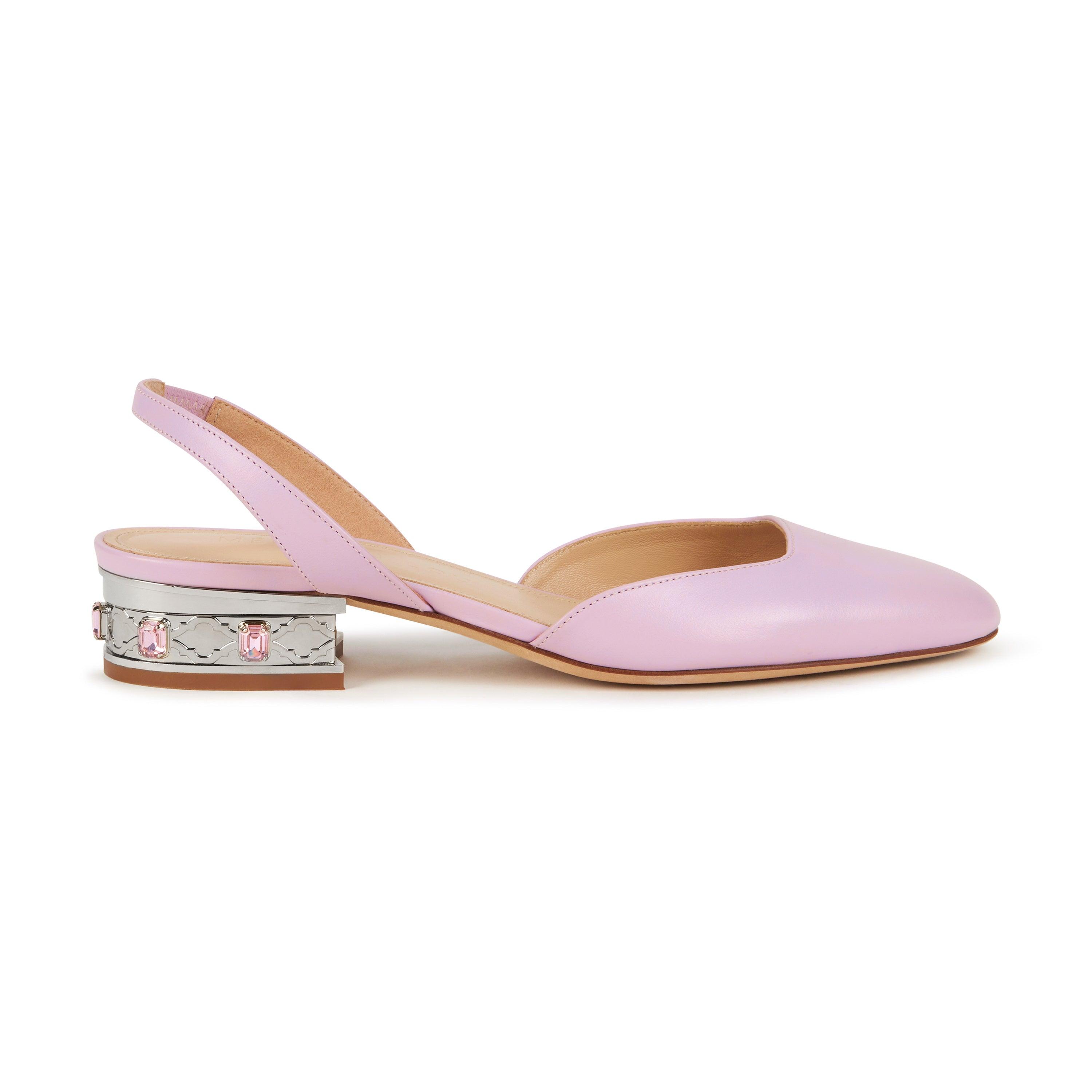 AIMÉE ANN LOU Izella Slingback Rose in Pink | Lyst