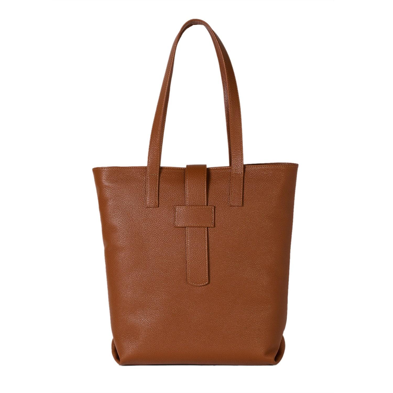 Laura Olaru Ioana Camel Leather Shoulder Bag in Brown | Lyst