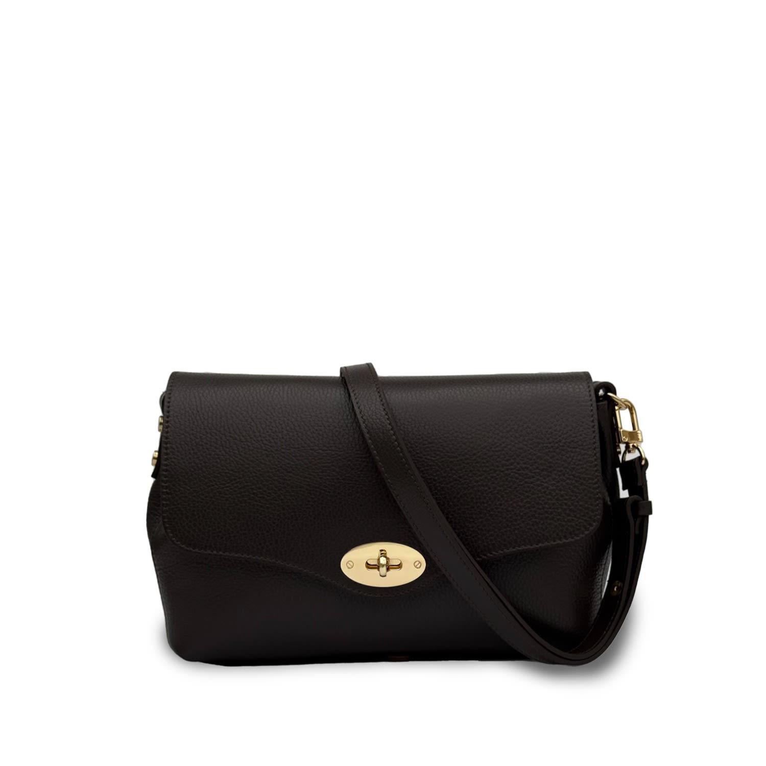 Apatchy London The Maddie Maxi Chocolate Leather Bag in Black | Lyst