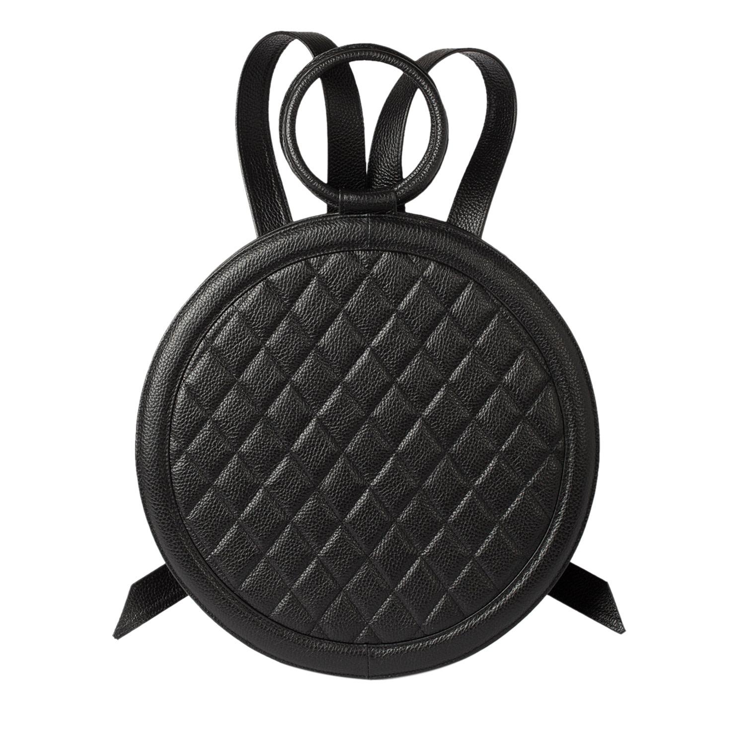 Laura Olaru Soleil Quilted Leather Backpack in Black | Lyst