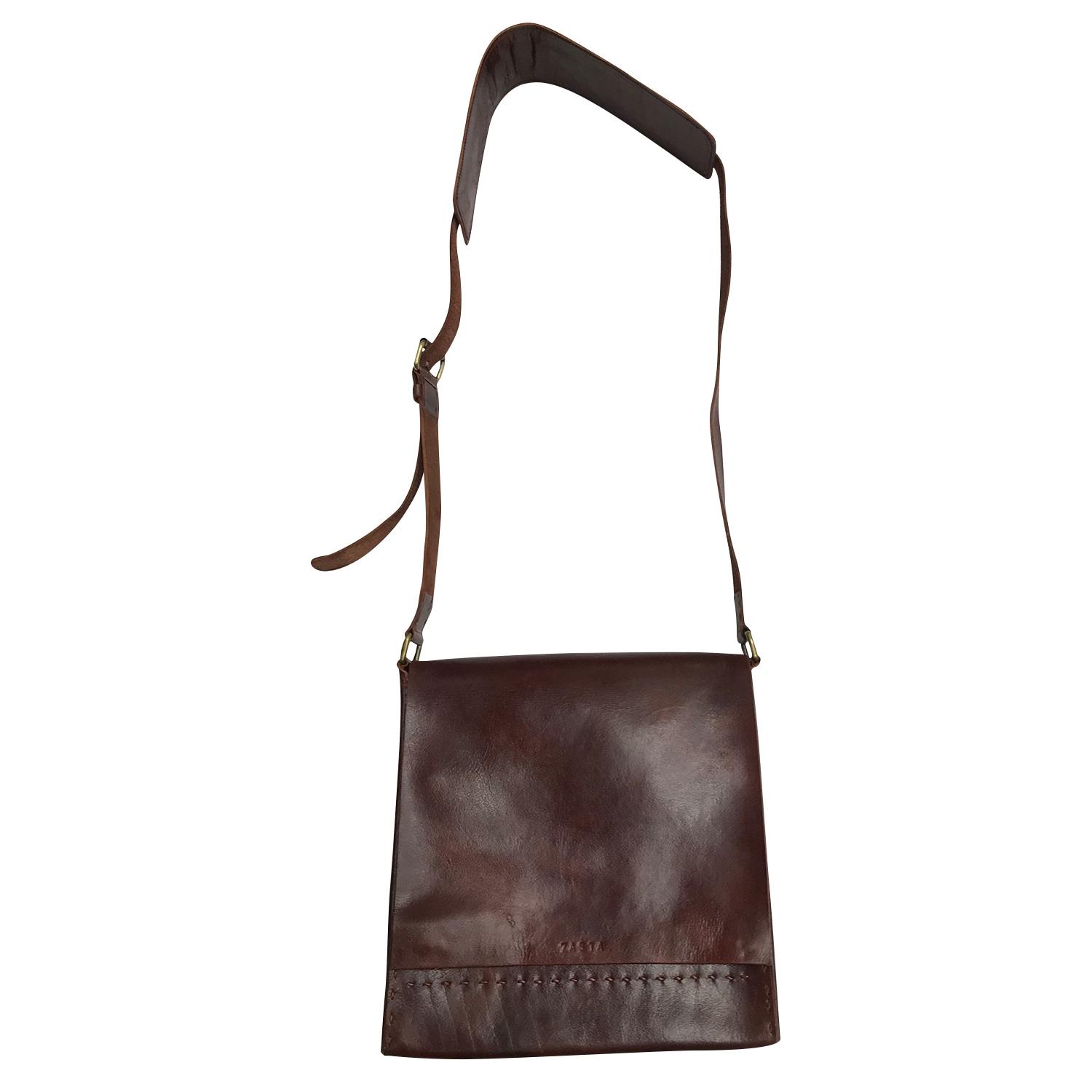 Zasta Studio Brick Shoulder Assistant Two in Brown | Lyst
