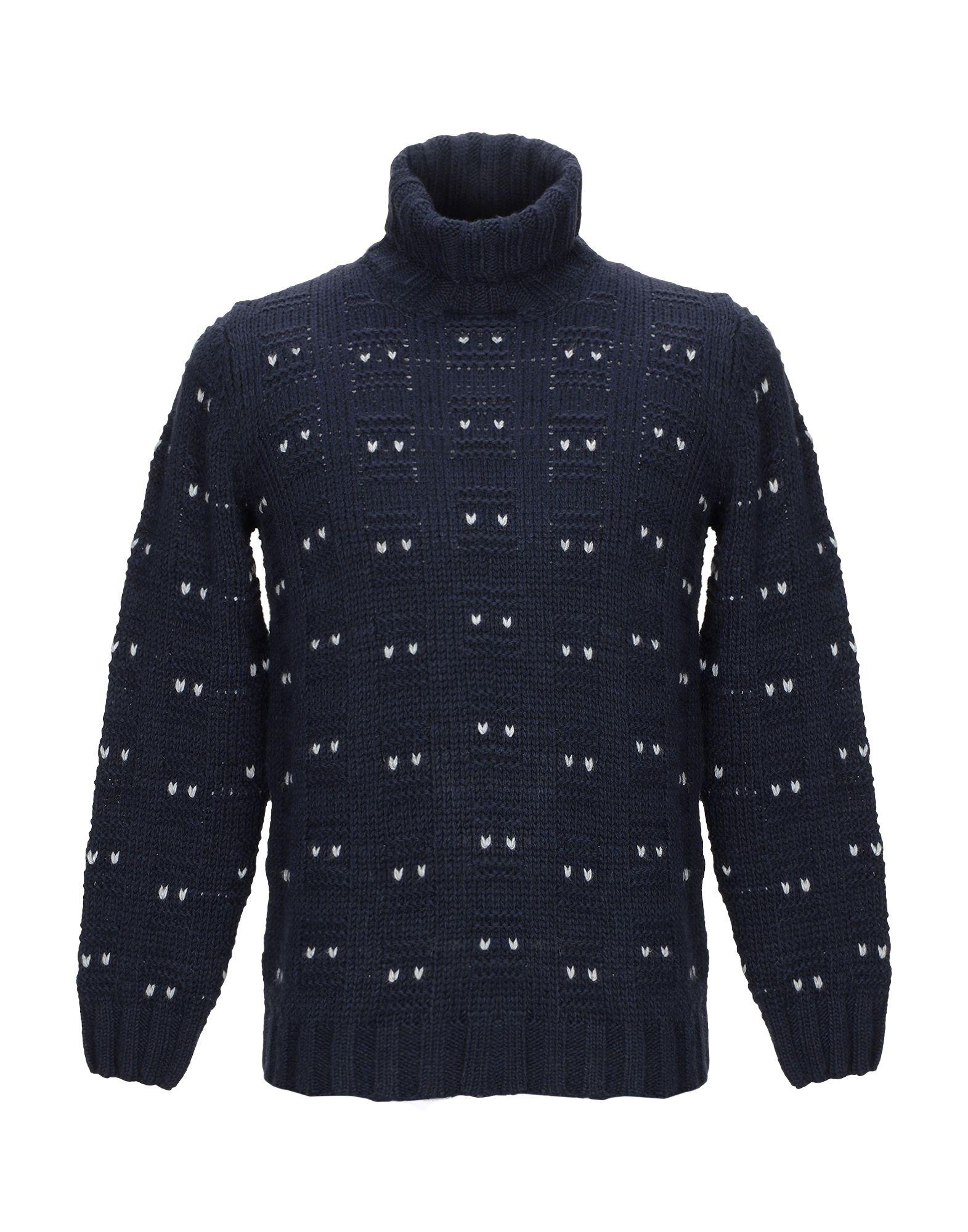 Andrea Fenzi Synthetic Turtleneck in Dark Blue (Blue) for Men - Lyst