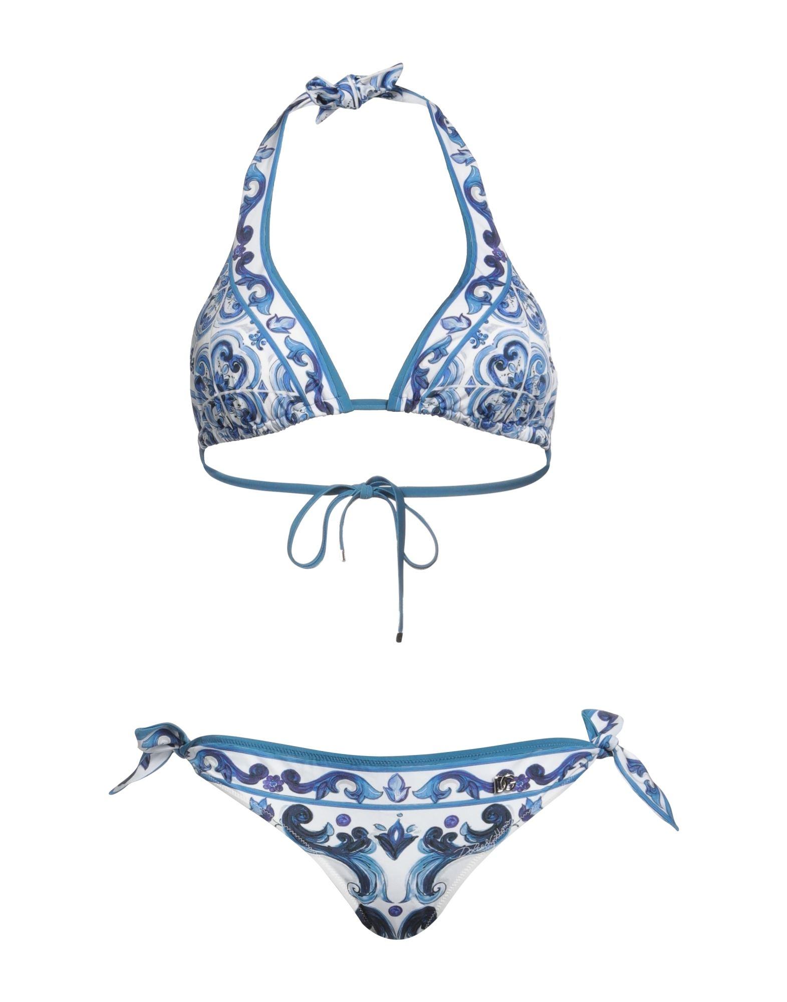 Dolce And Gabbana Bikini In Blue Lyst
