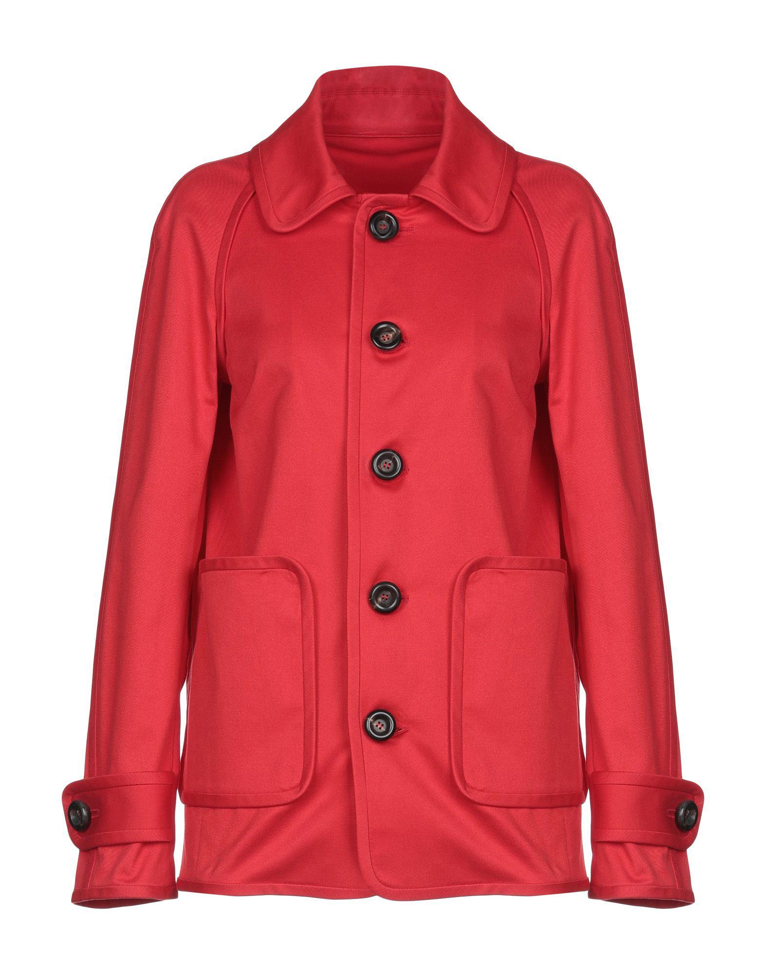 DSquared² Cotton Overcoat in Red - Lyst