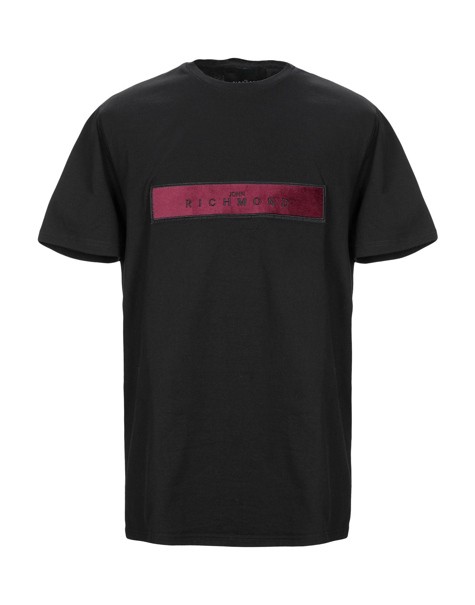 John Richmond Velvet T-shirt in Black for Men - Lyst