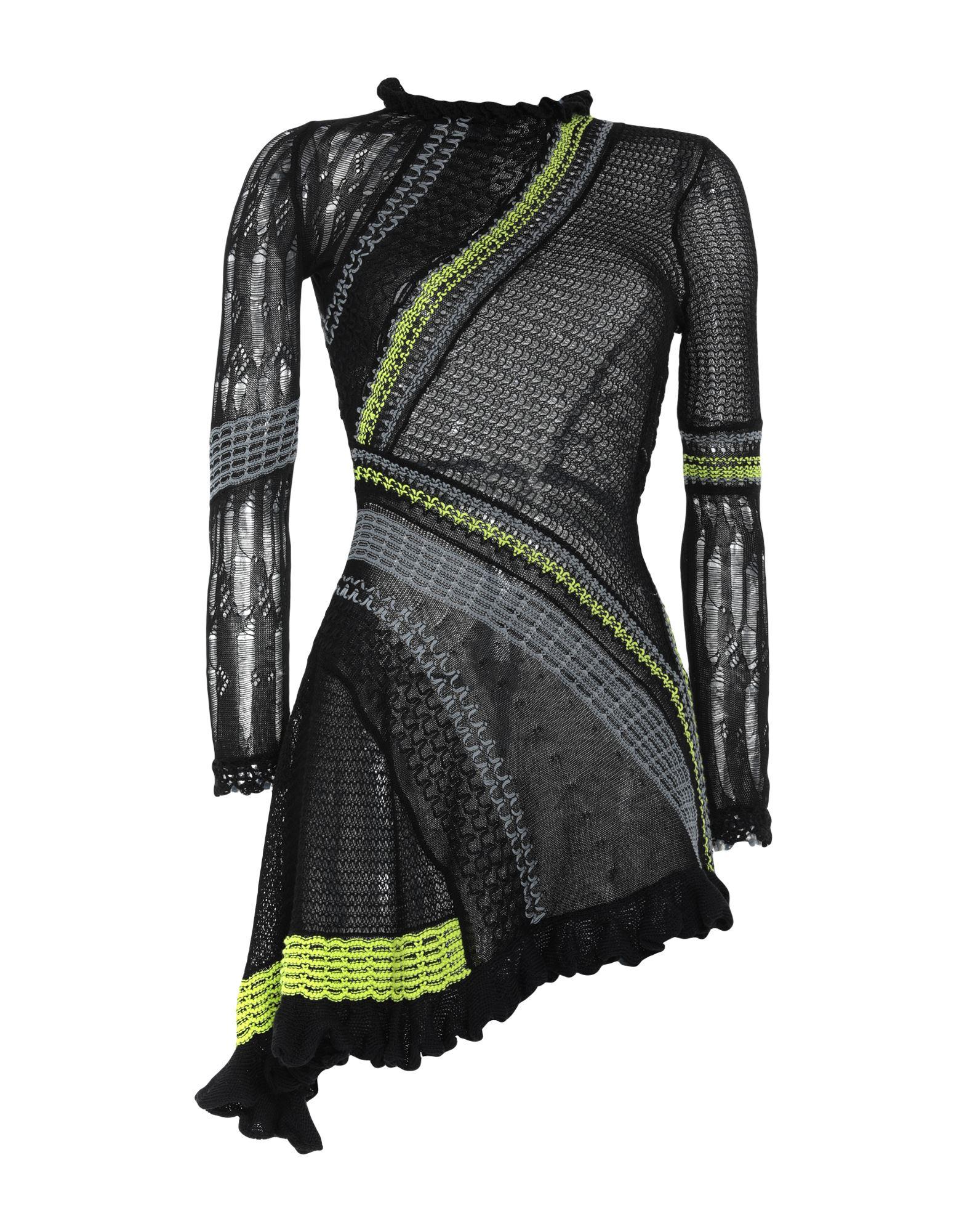 Roberta Einer Mini Dress Cotton, Virgin Wool, Acrylic in Black | Lyst