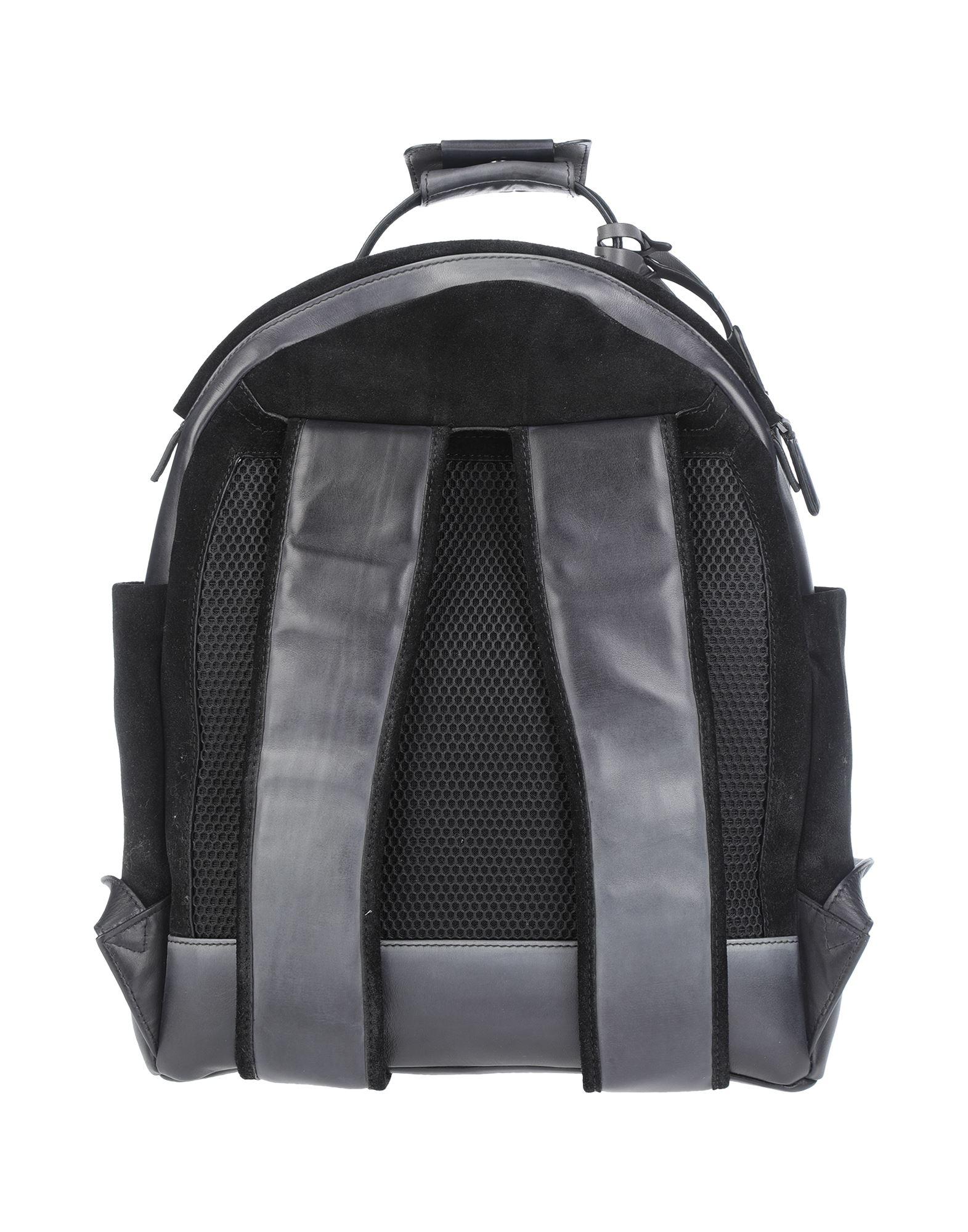Santoni Suede Backpacks & Bum Bags in Black for Men - Lyst