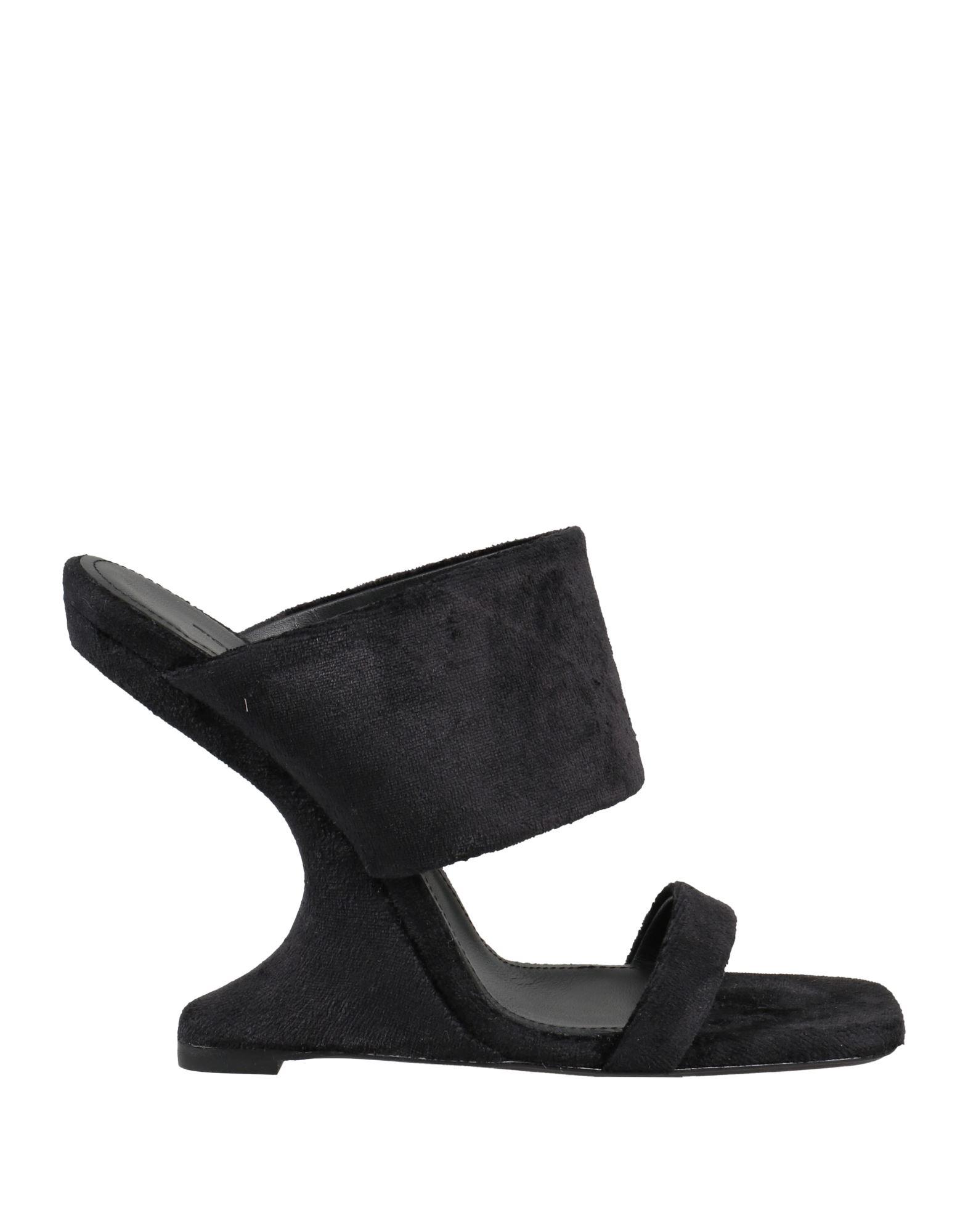Rick Owens Sandals Textile Fibers in Black | Lyst