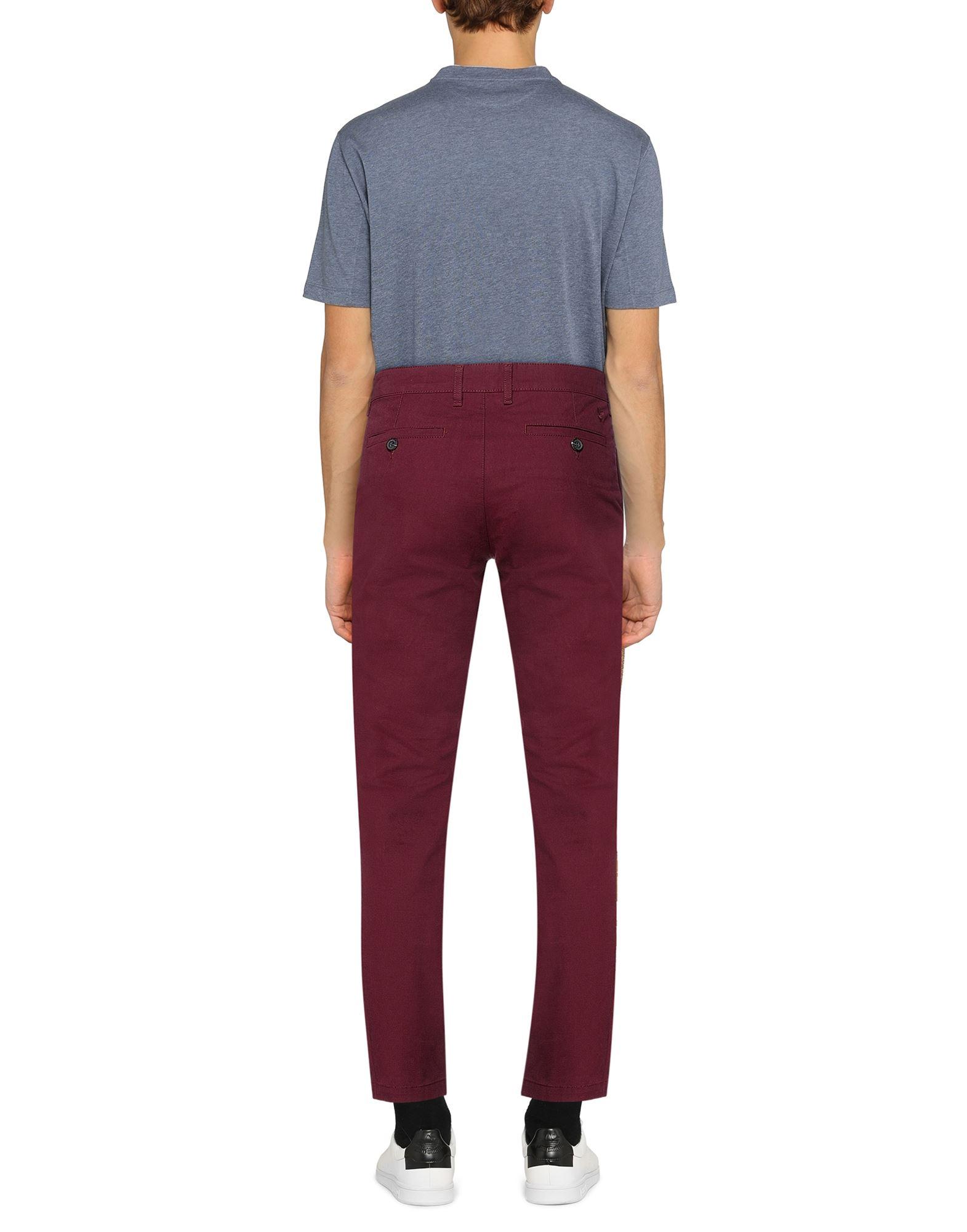 Dark Red Pants For Men