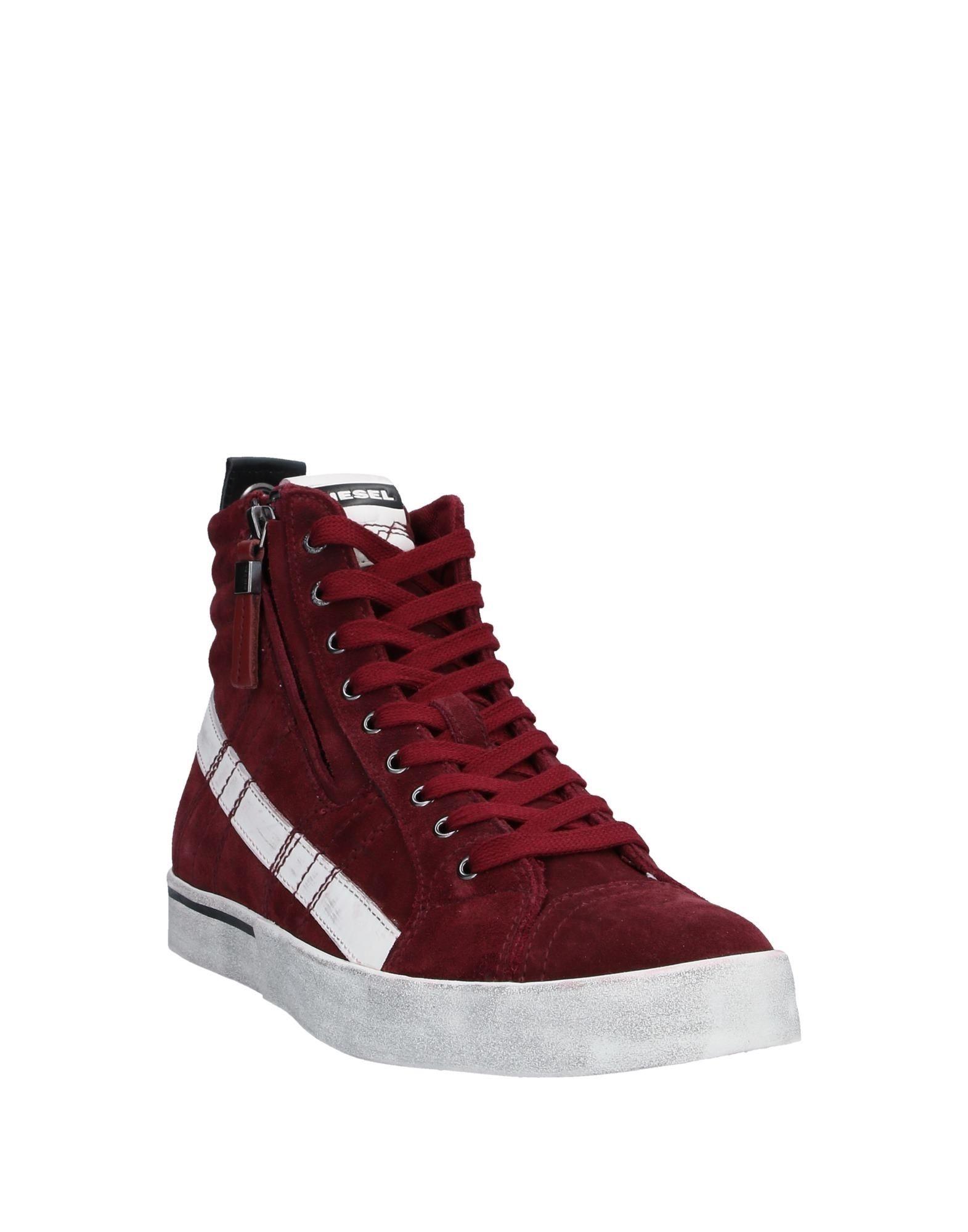 DIESEL Rubber High-tops & Sneakers in Maroon (Red) for Men - Lyst