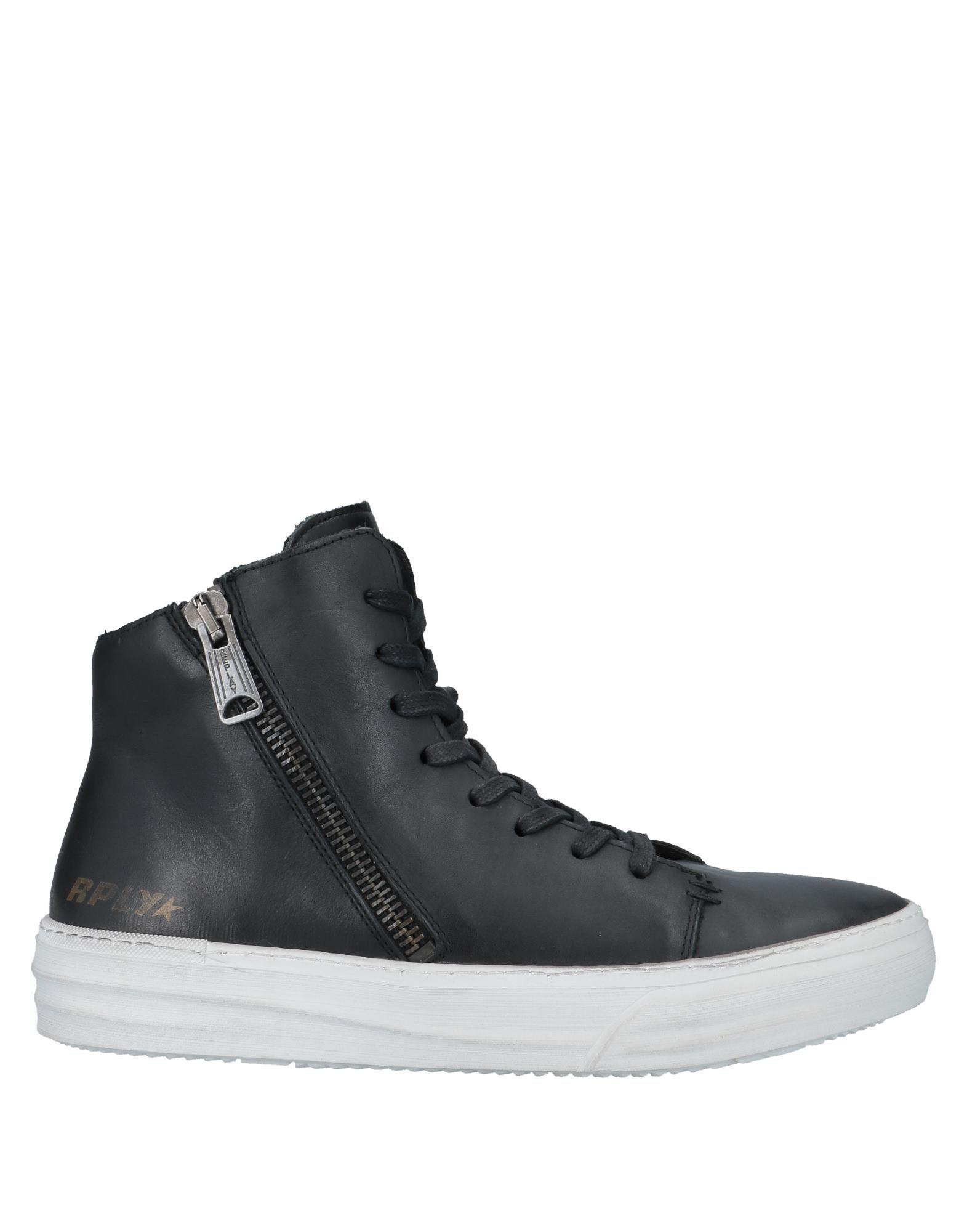 Replay Leather High-tops & Sneakers in Black for Men - Lyst