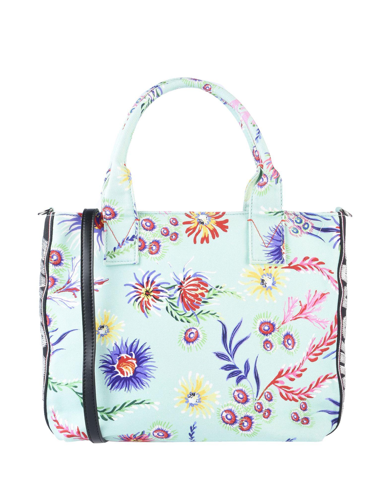 Pinko Canvas Handbag in Light Green (Green) - Lyst