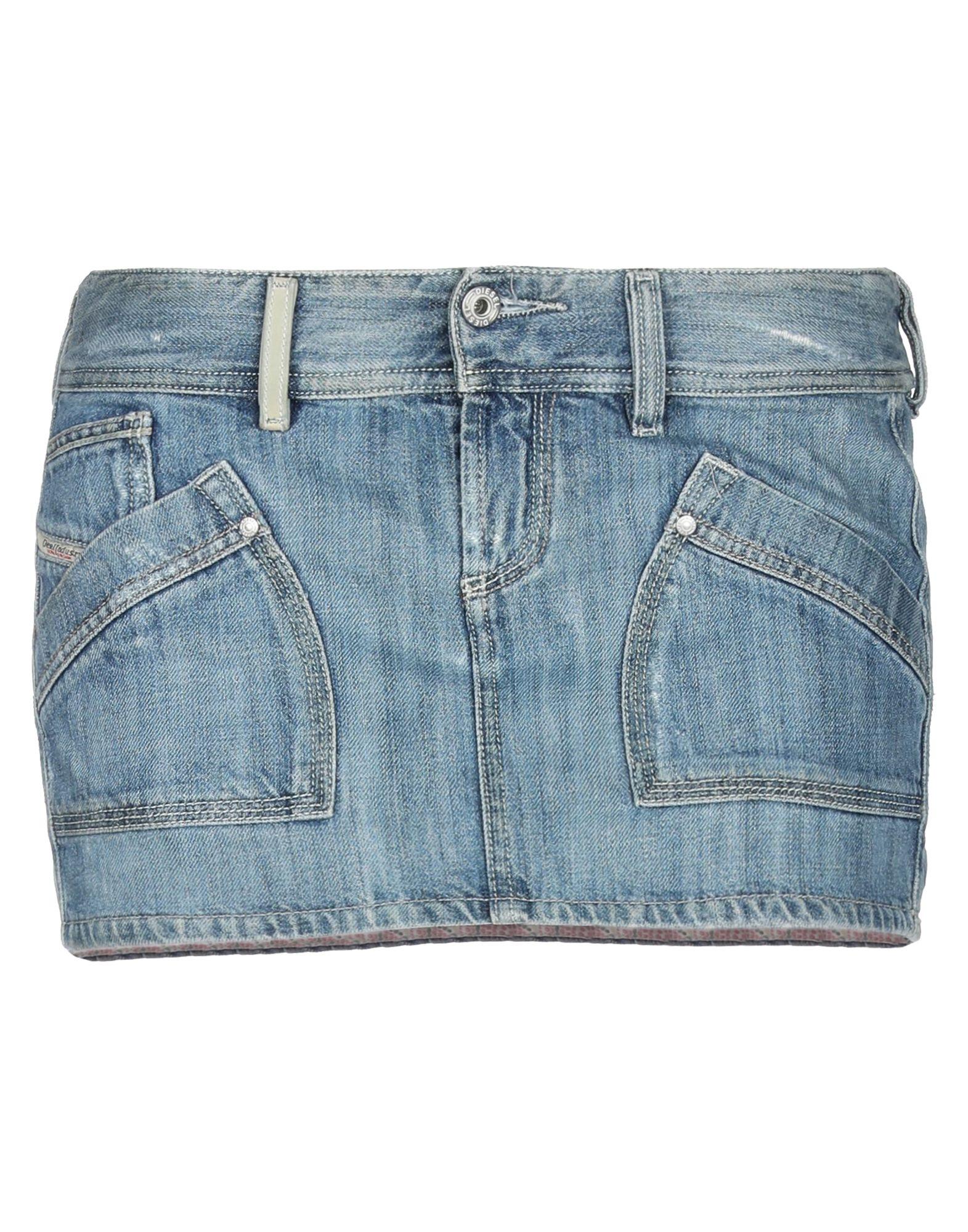DIESEL Denim Skirt in Blue - Lyst