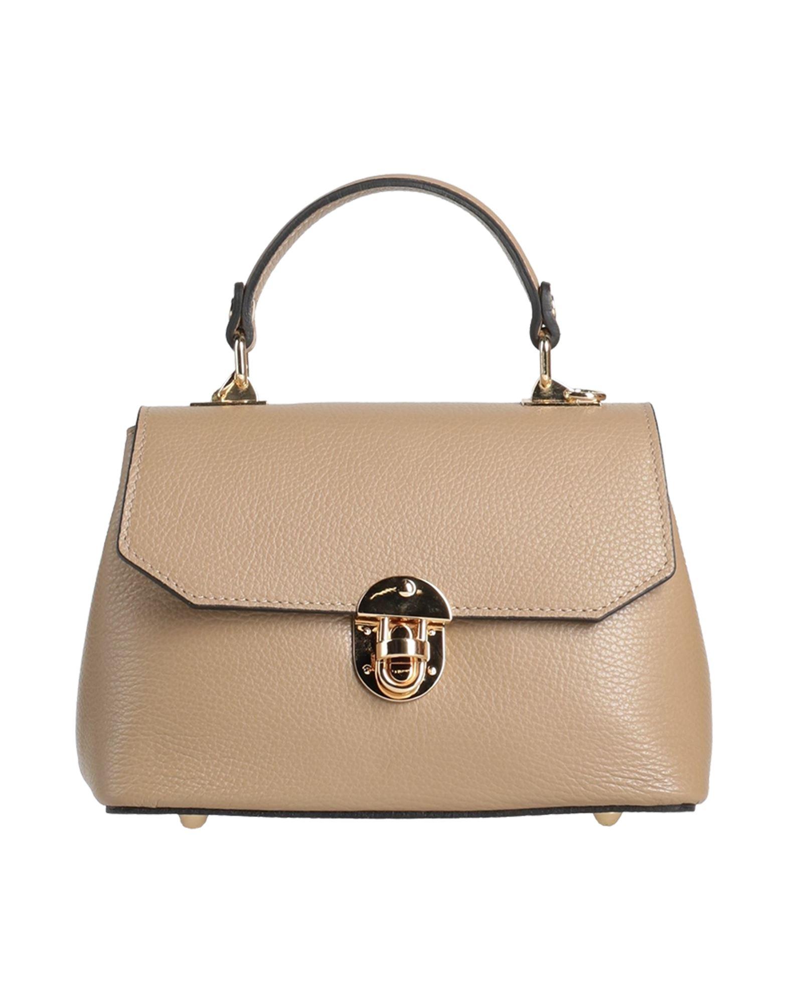 Laura Di Maggio Khaki Handbag Leather in Natural | Lyst UK