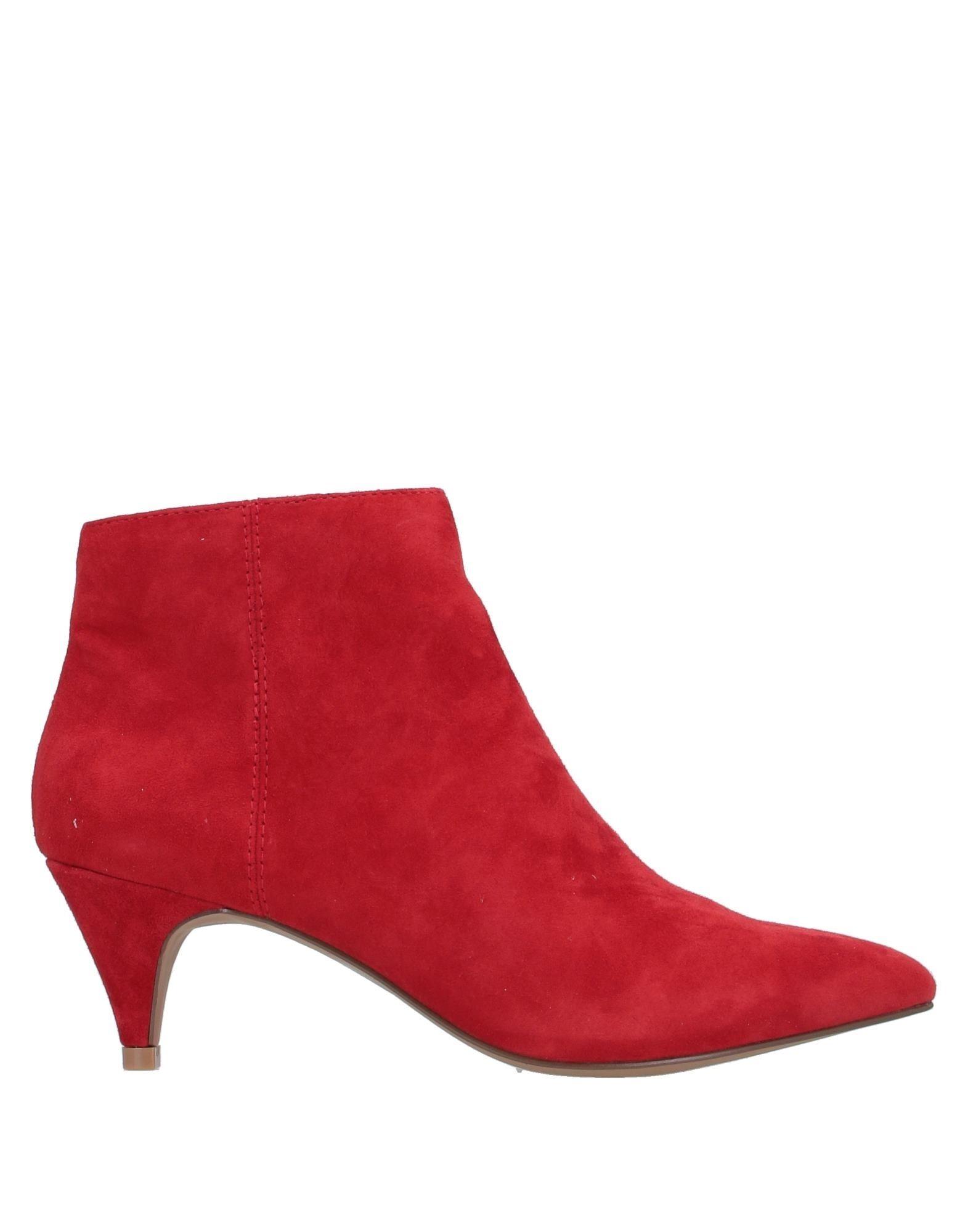 Steve Madden Leather Shoe Boots in Red - Lyst