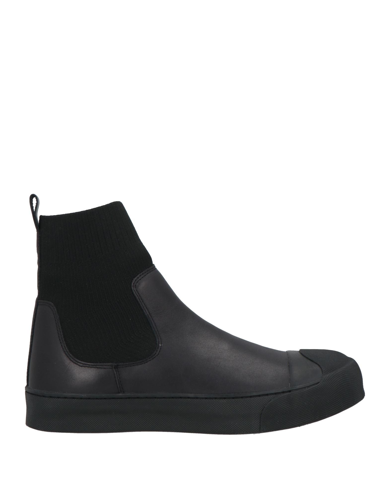 Neil Barrett Sneakers Leather, Textile Fibers in Black for Men | Lyst