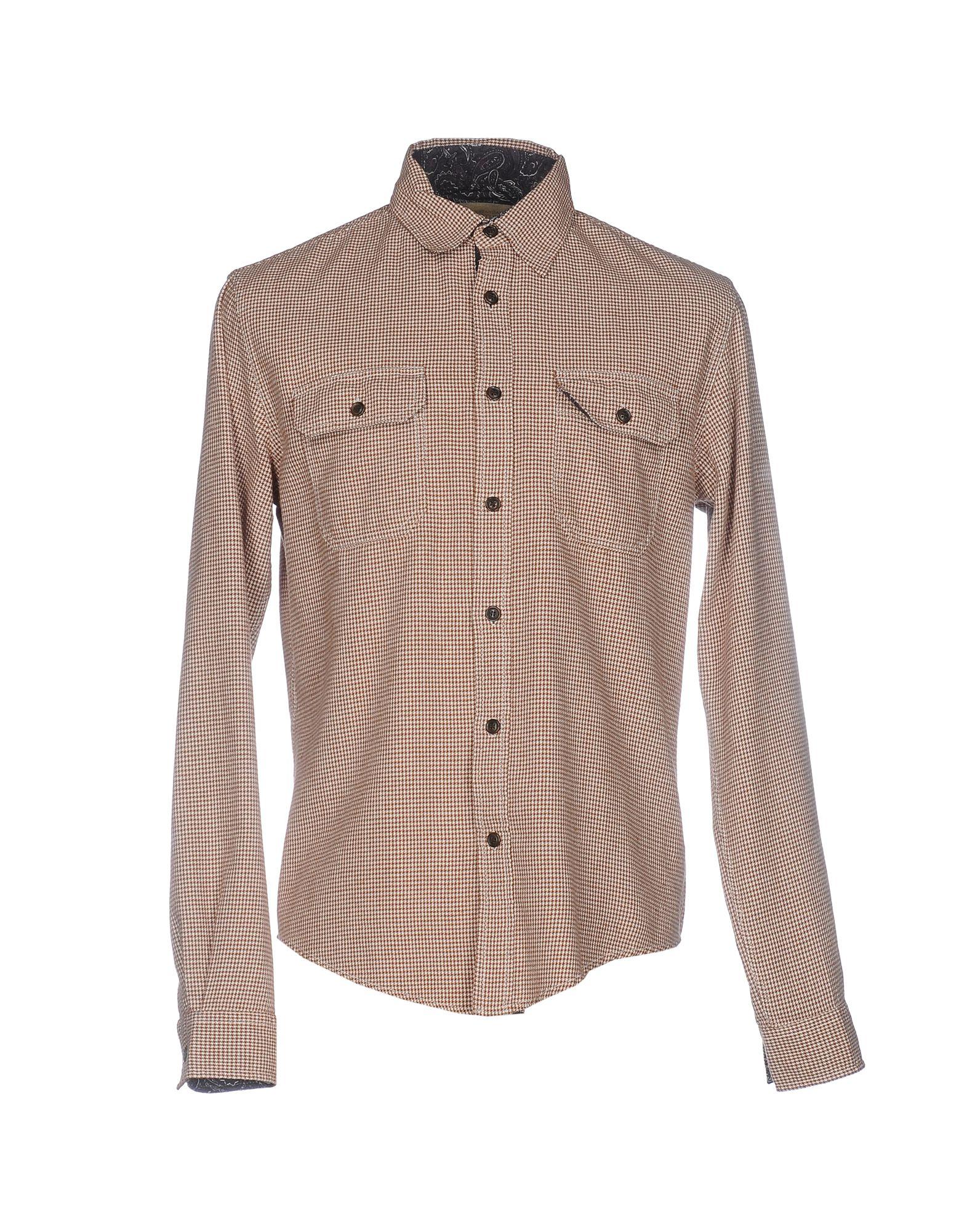 Jachs Cotton Shirt in Brown for Men - Lyst