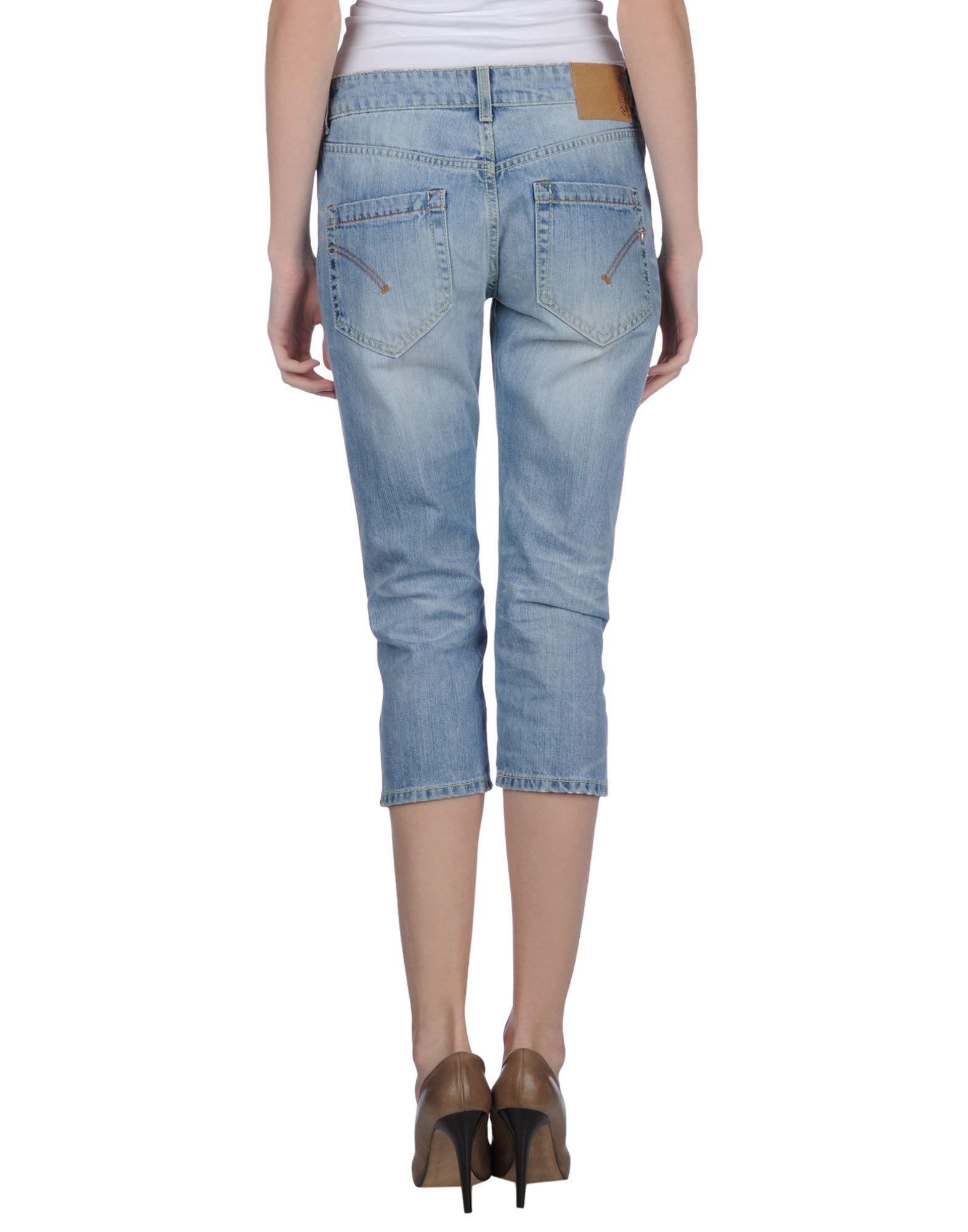 Lyst - Dondup Denim Capris in Blue