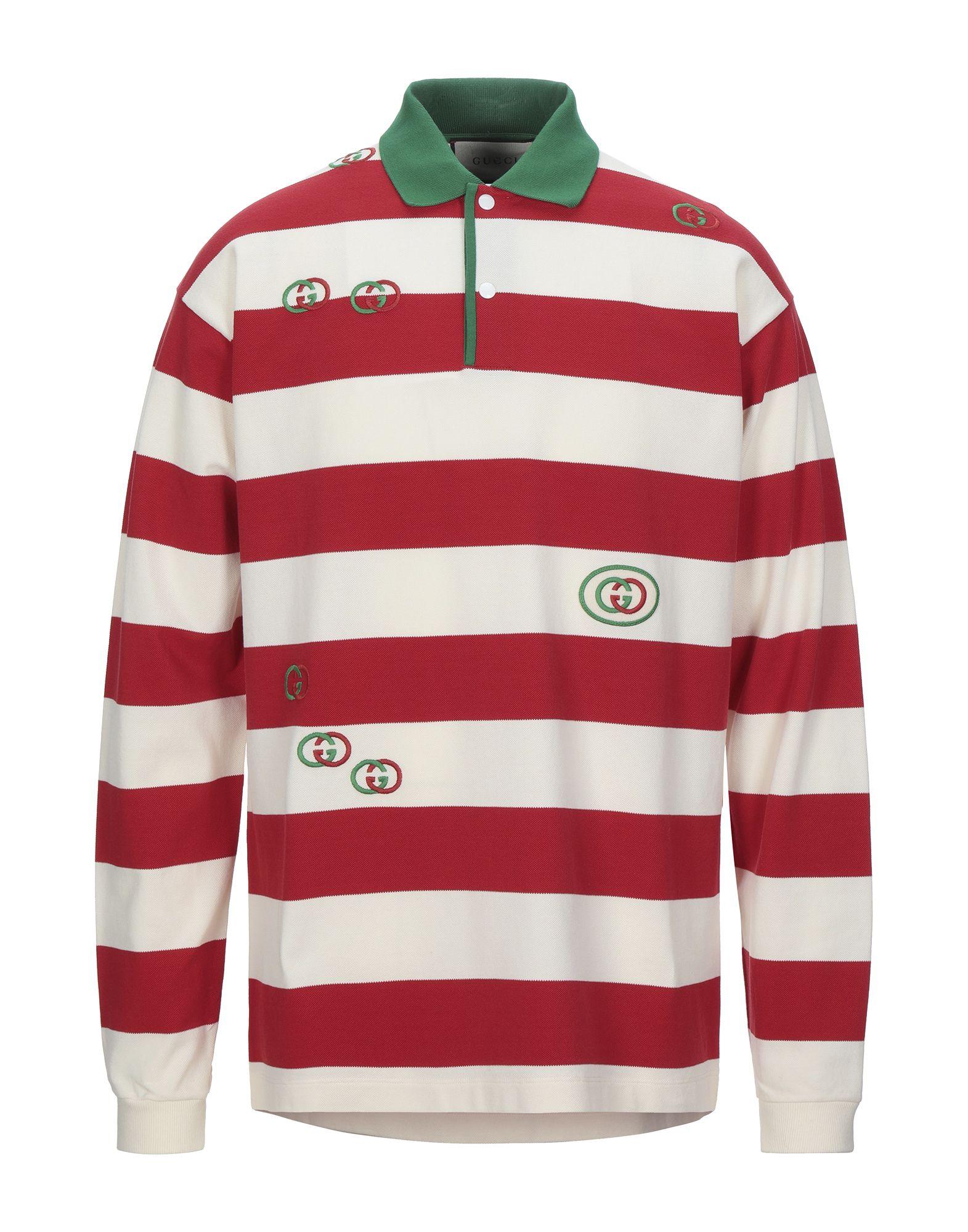 Gucci Synthetic Polo Shirt in Red for Men - Lyst