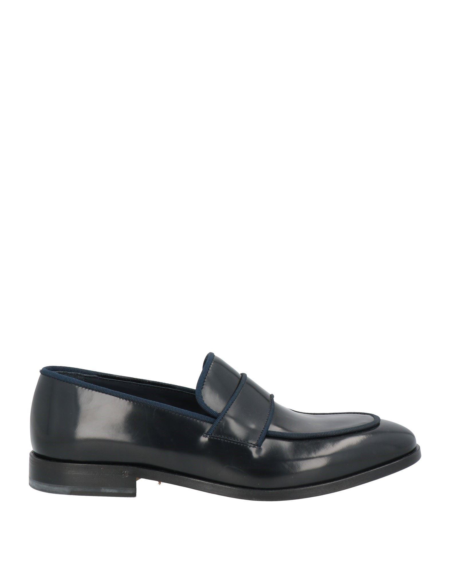 Fabi Midnight Loafers Leather in Gray for Men | Lyst