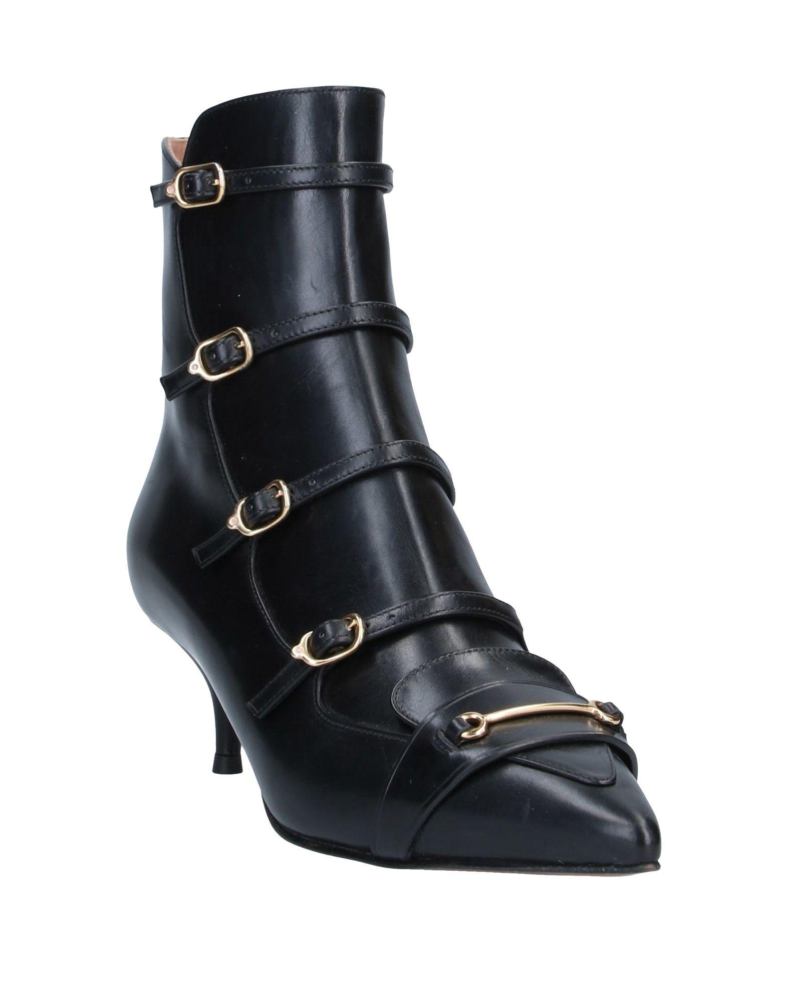L'Autre Chose Leather Ankle Boots in Black - Lyst