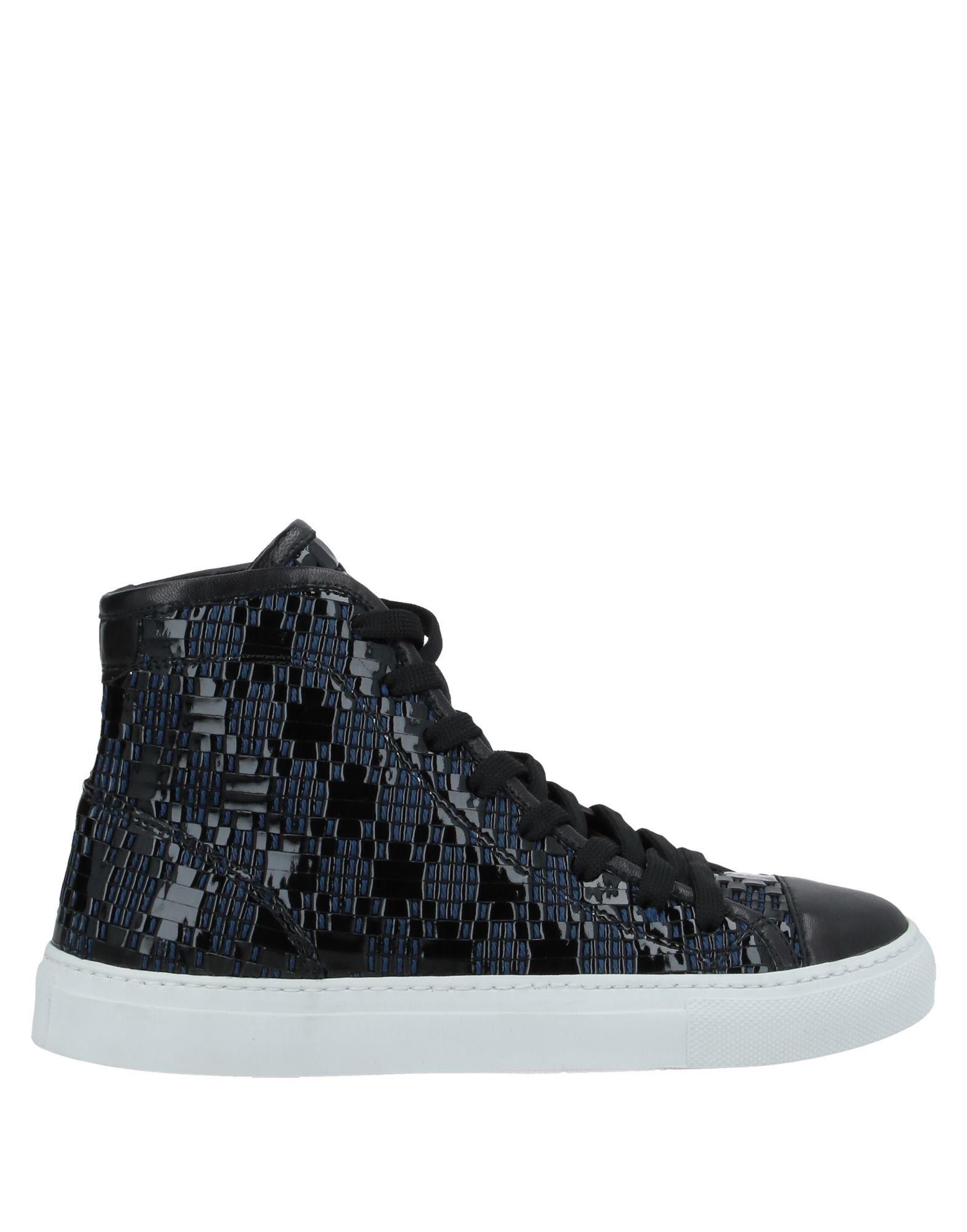 Studio Pollini Sneakers Soft Leather, Textile Fibers in Black | Lyst