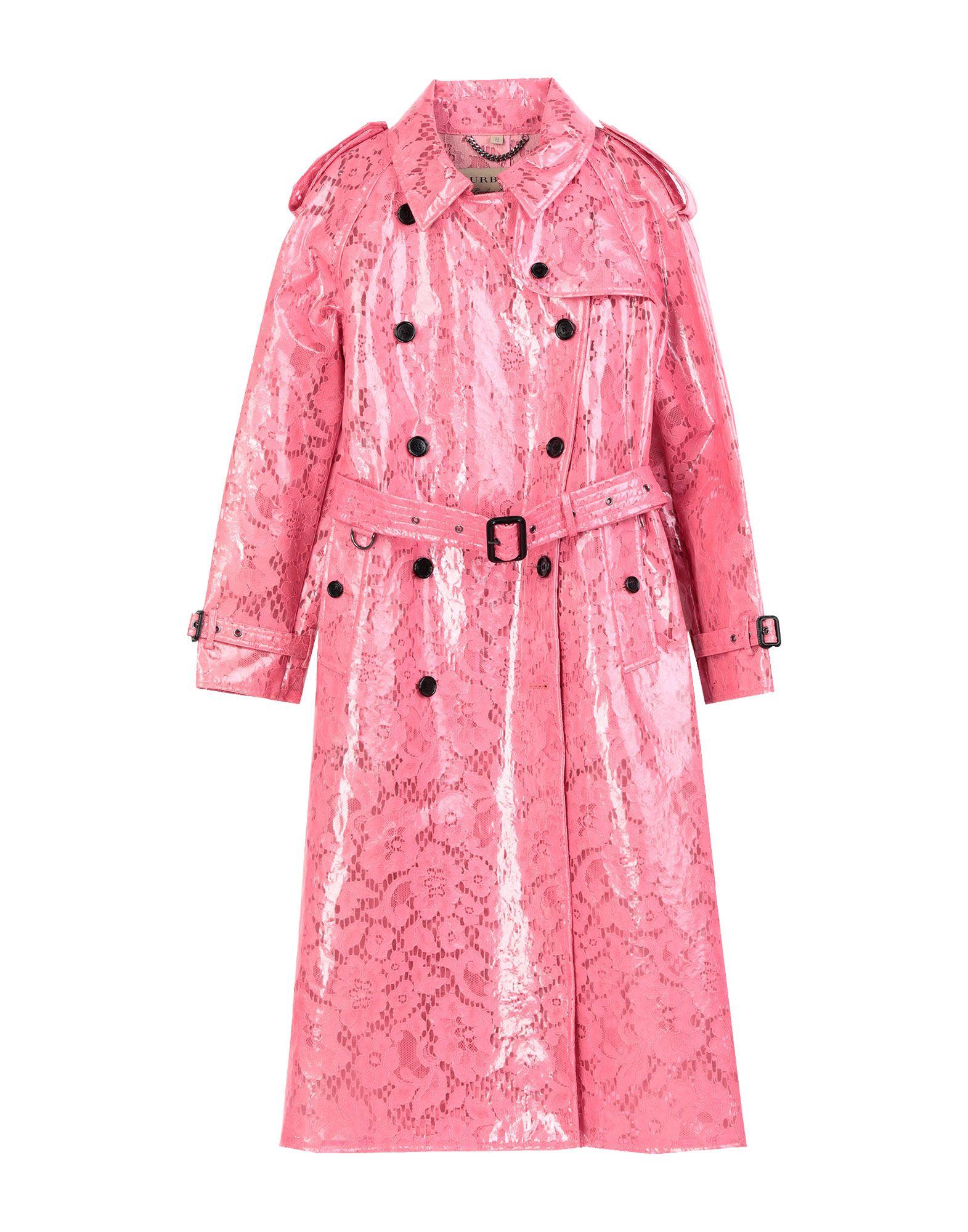 Burberry Lace Overcoat in Fuchsia (Pink) - Lyst