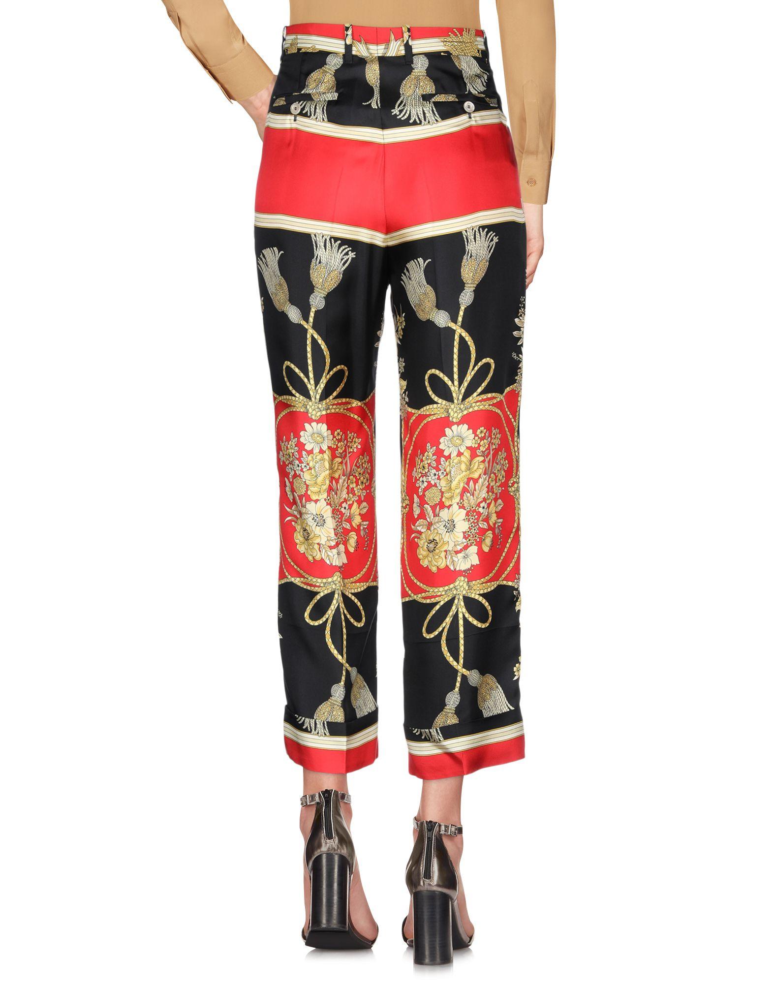Gucci Silk Casual Trouser in Red - Lyst