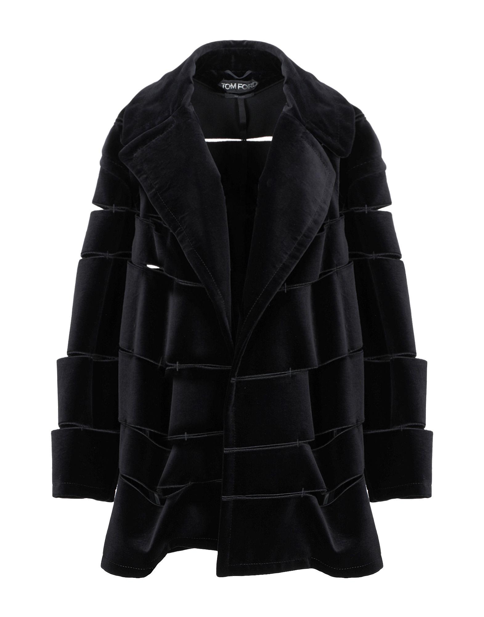 Tom Ford Velvet Overcoat in Black - Lyst