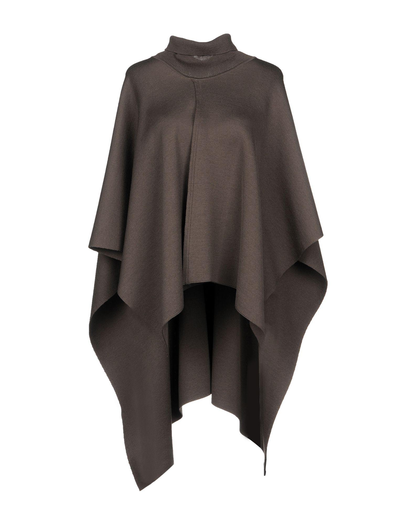 Jil Sander Wool Capes & Ponchos in Dark Brown (Brown) - Lyst