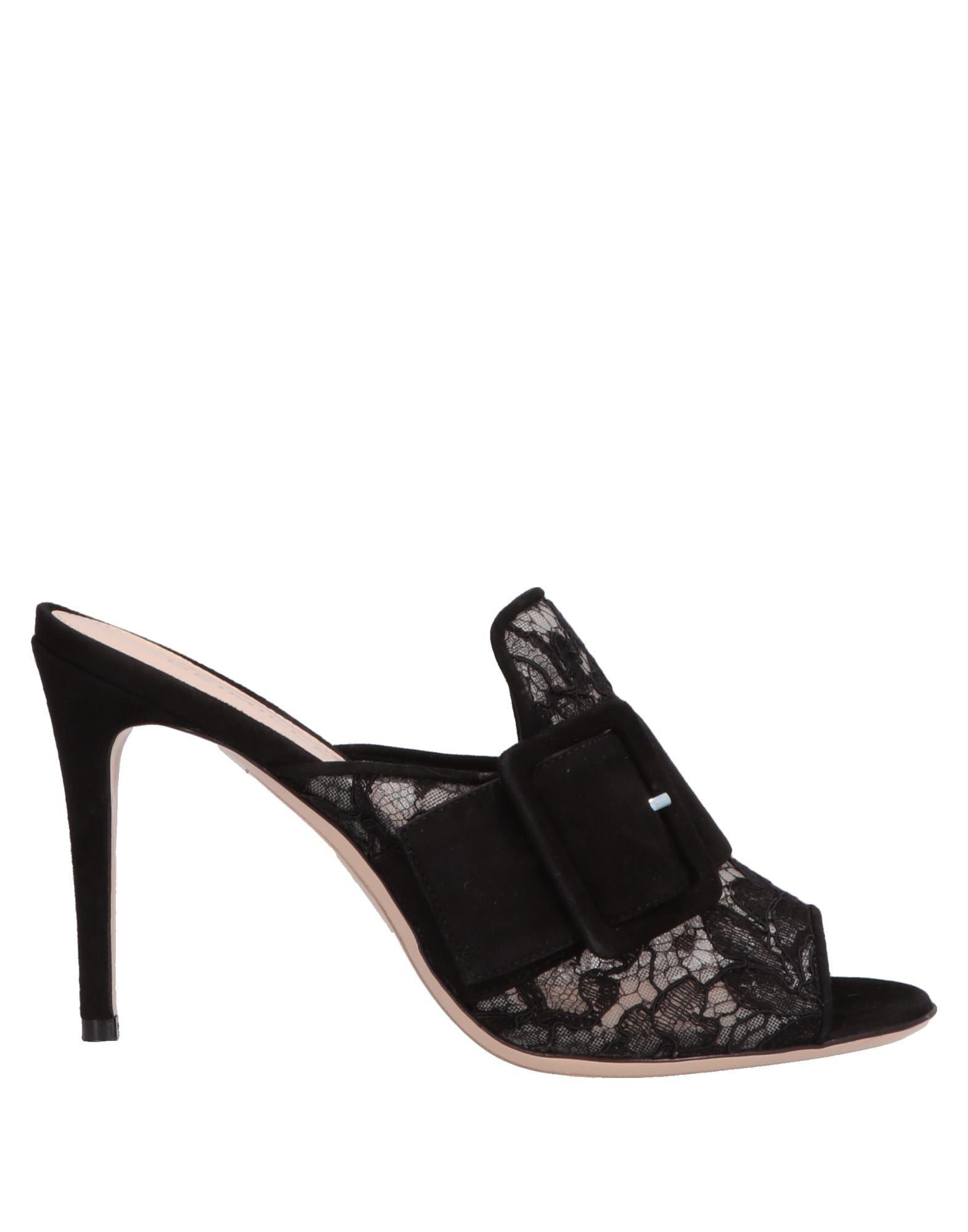 Deimille Suede Sandals in Black - Lyst
