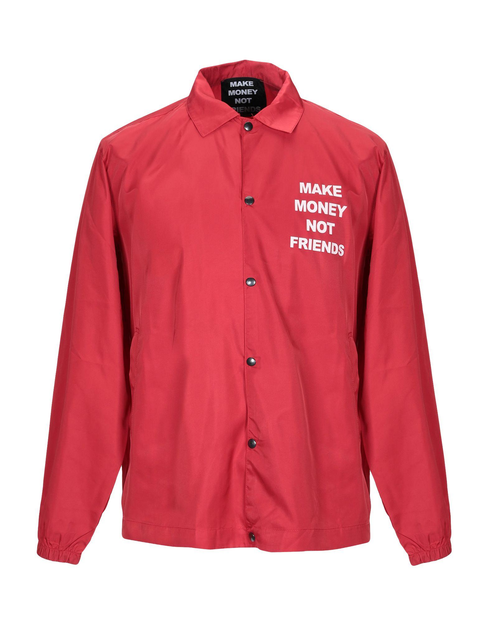MAKE MONEY NOT FRIENDS Synthetic Jacket in Red for Men - Lyst