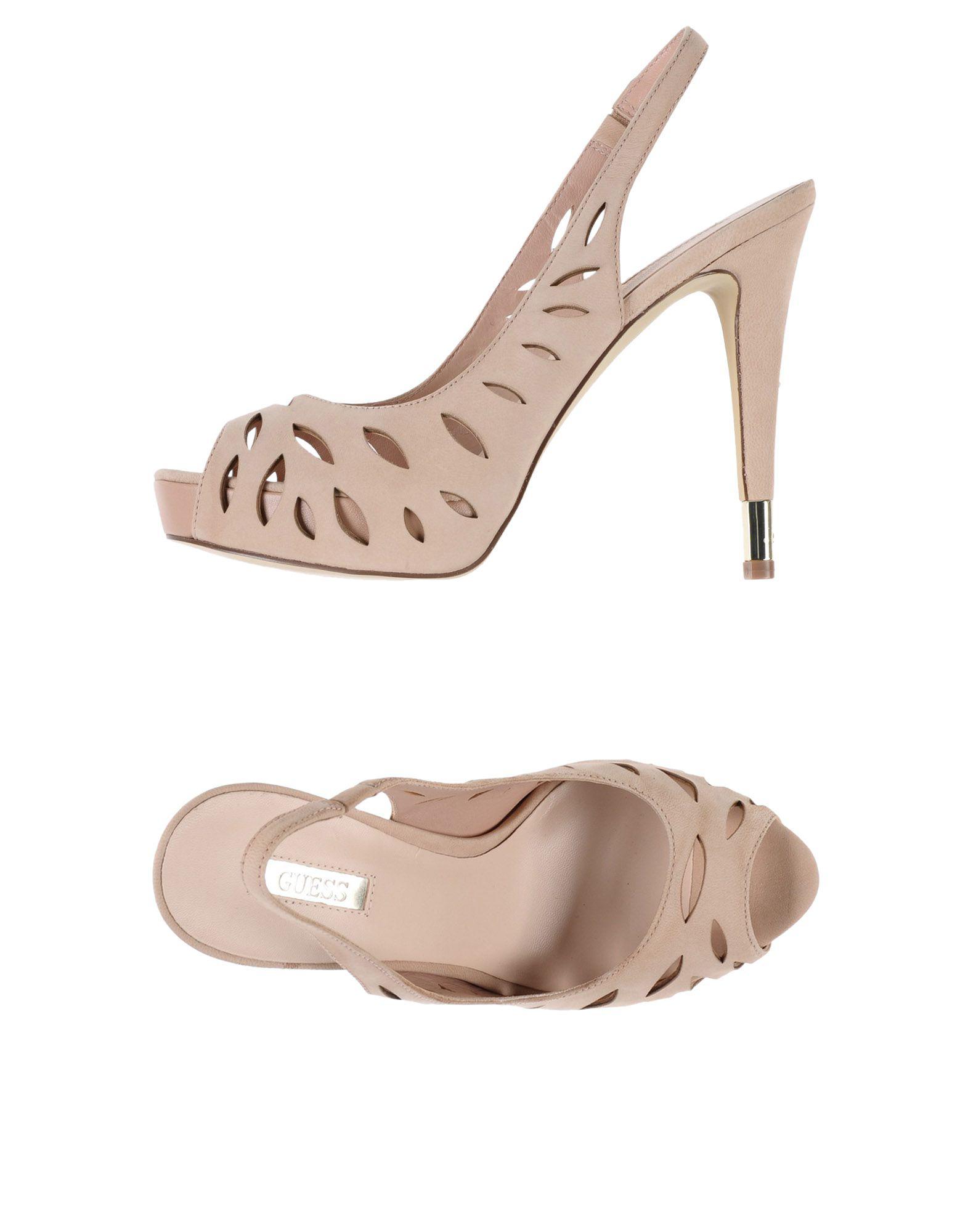 Guess Leather Sandals in Light Pink (Pink) - Lyst