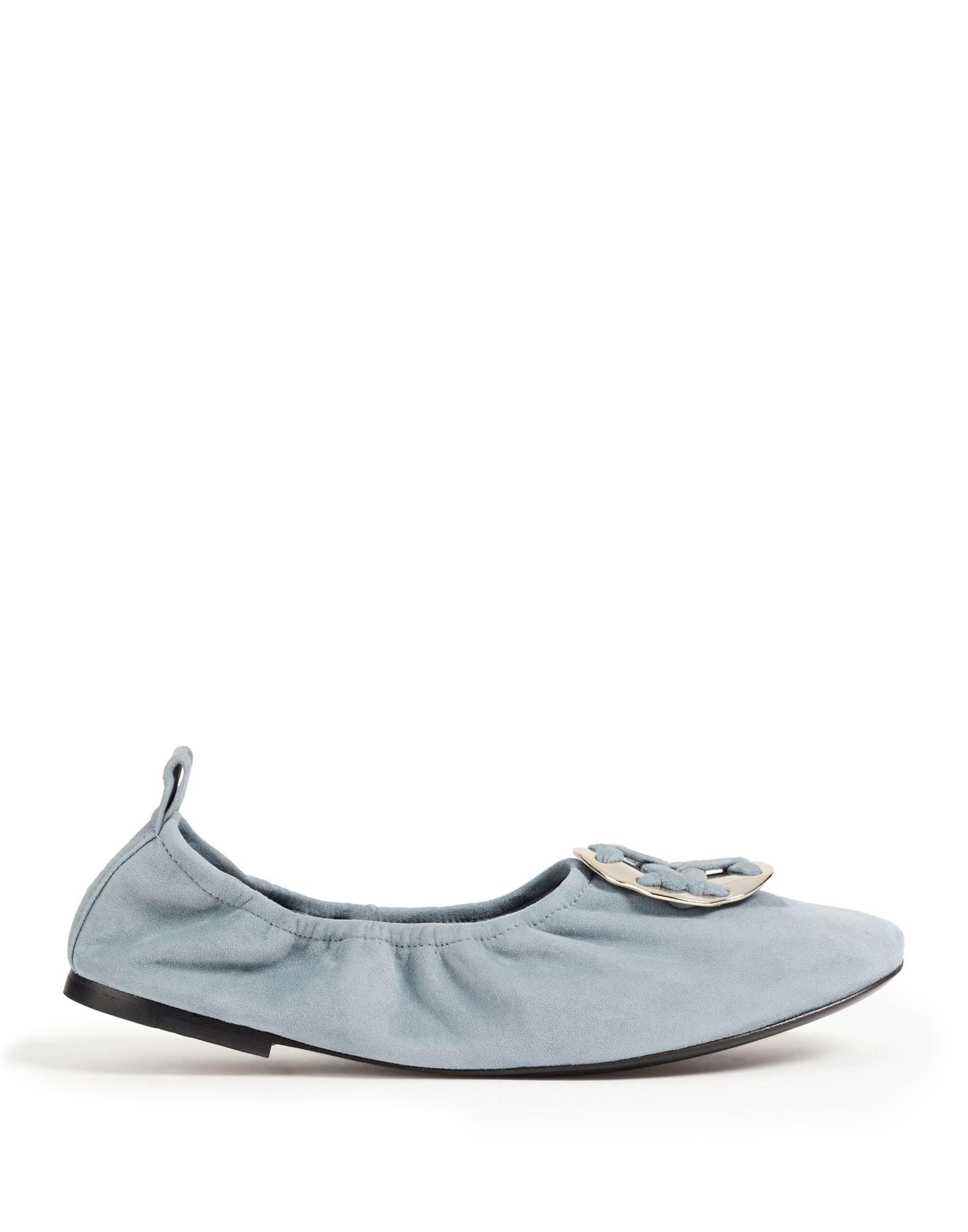Tory Burch Pastel Ballet Flats Leather in Blue | Lyst