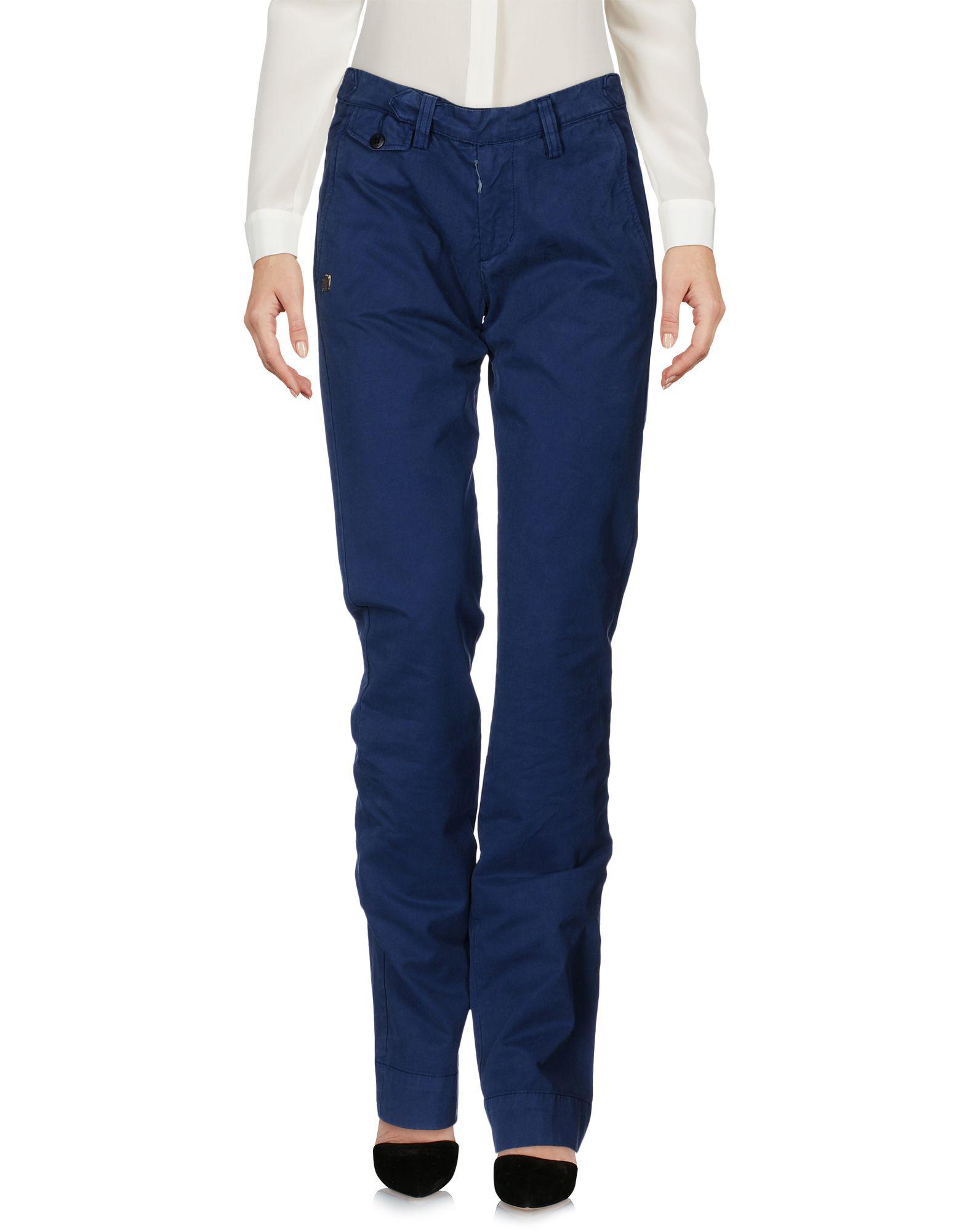 40weft Cotton Casual Trouser in Blue - Lyst