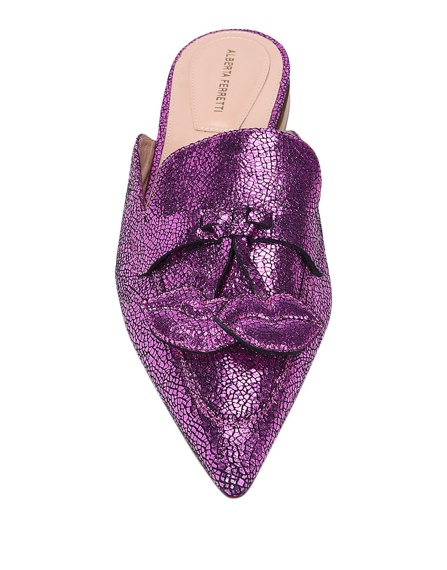 Alberta Ferretti Mules in Fuchsia (Purple) - Lyst