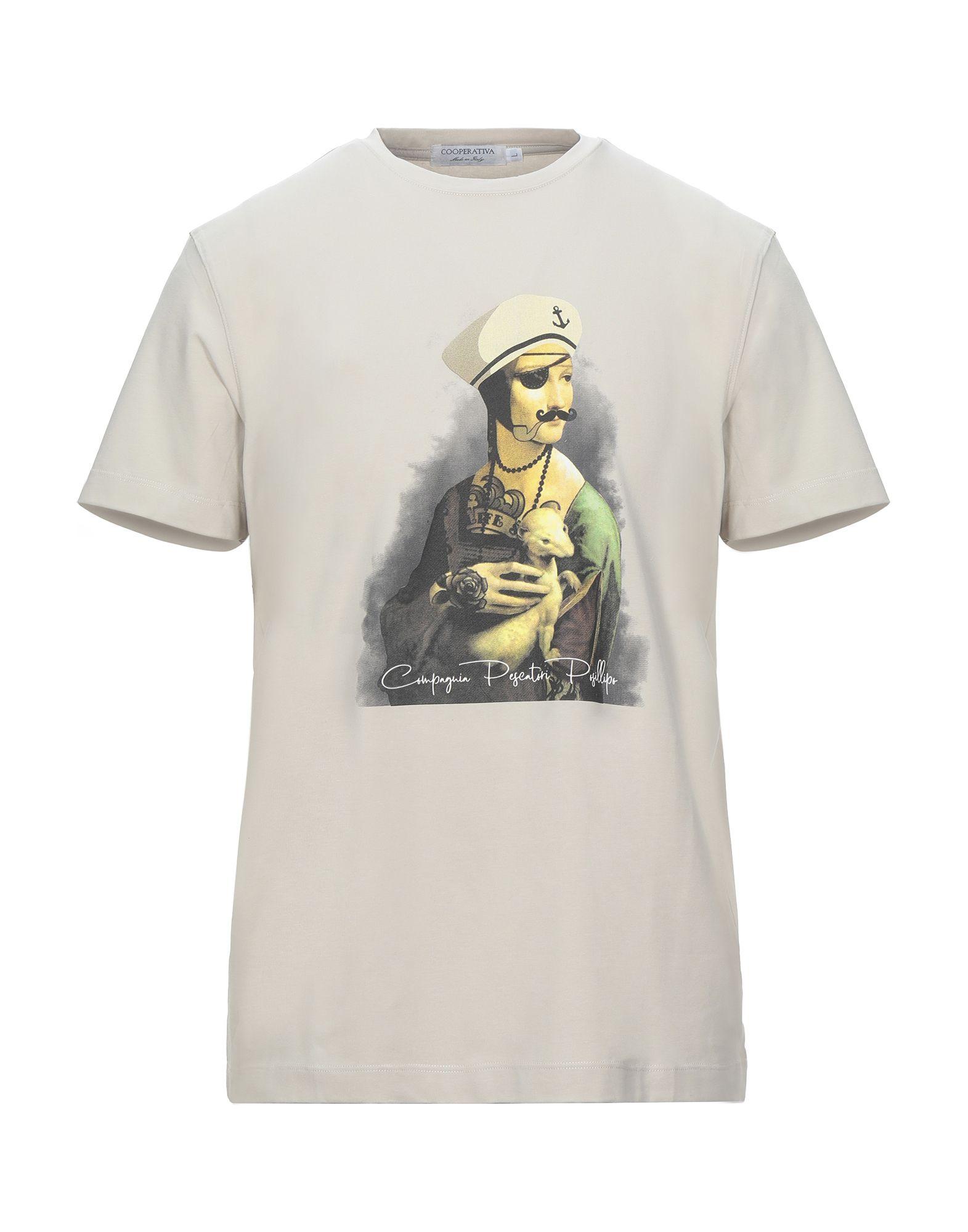 Cooperativa Pescatori Posillipo Cotton T-shirt in Beige (Natural) for ...