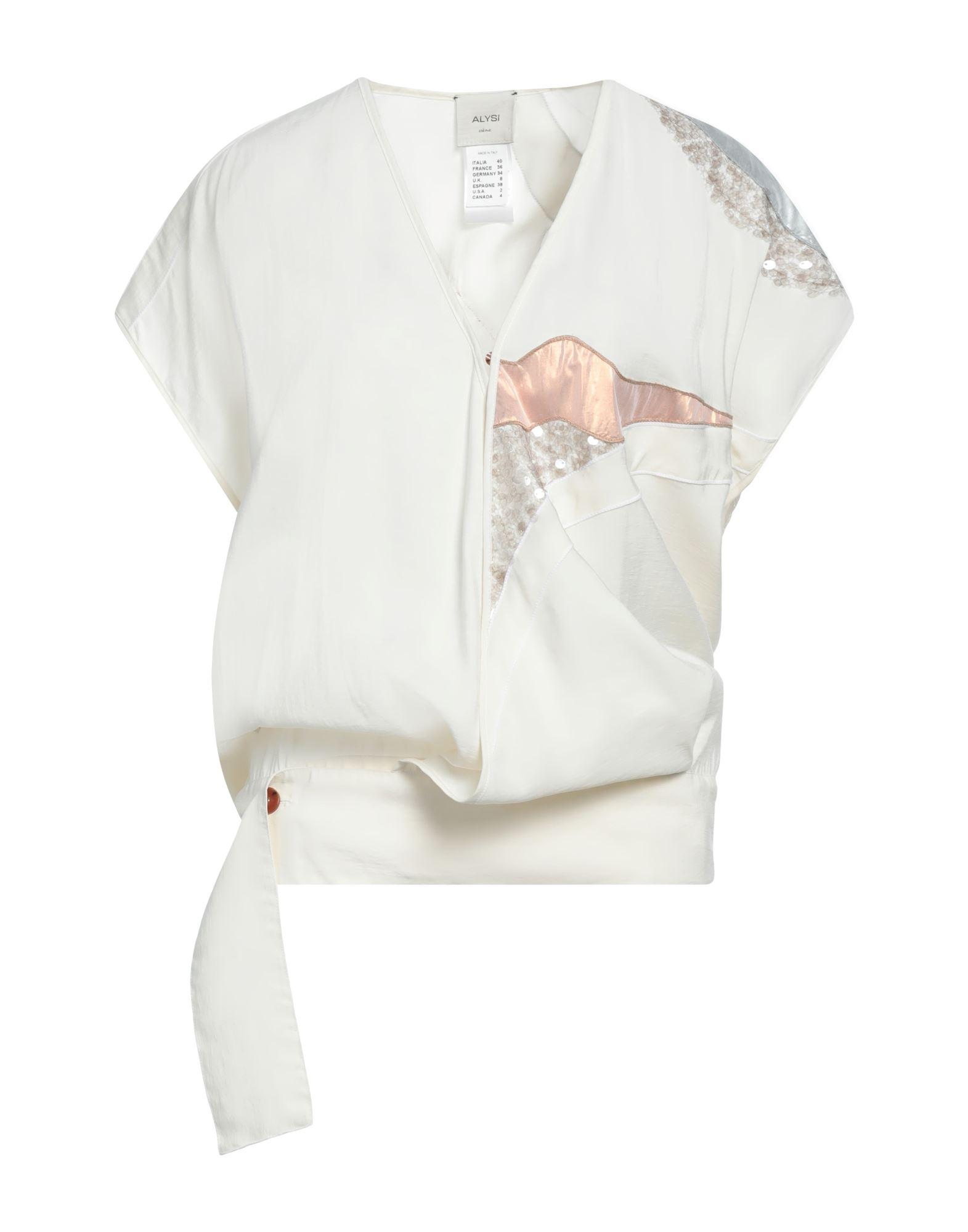 Alysi Top Modal, Polyester, Silk in White | Lyst UK