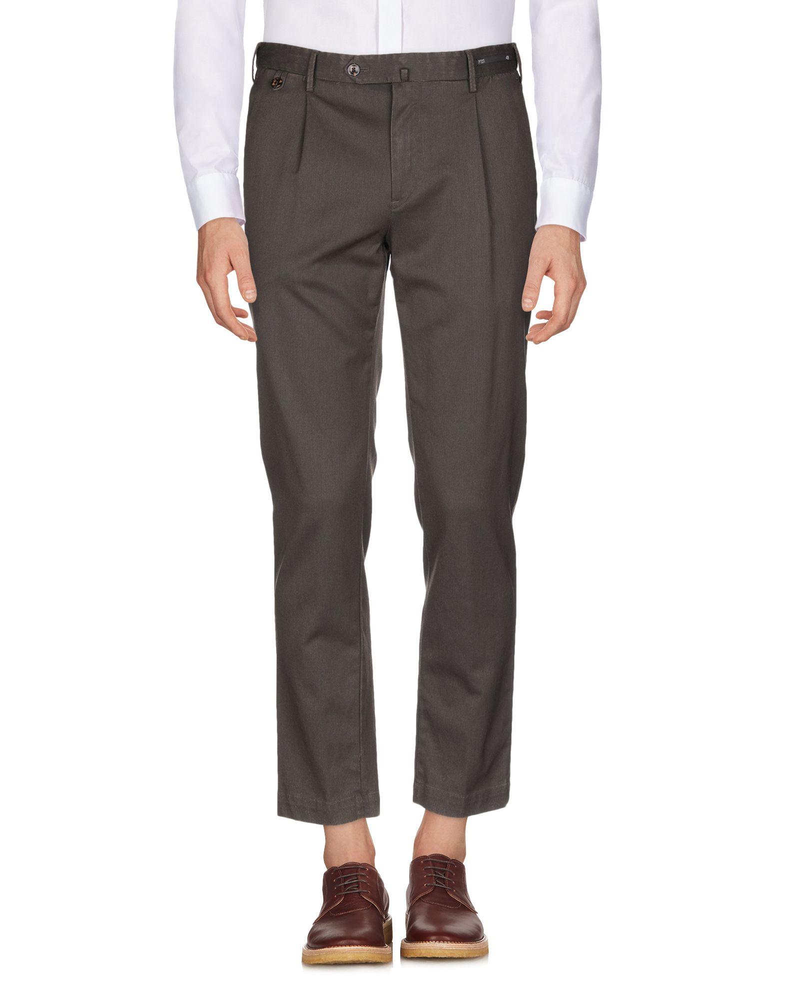 PT01 Wool Casual Trouser in Dark Brown (Brown) for Men - Lyst