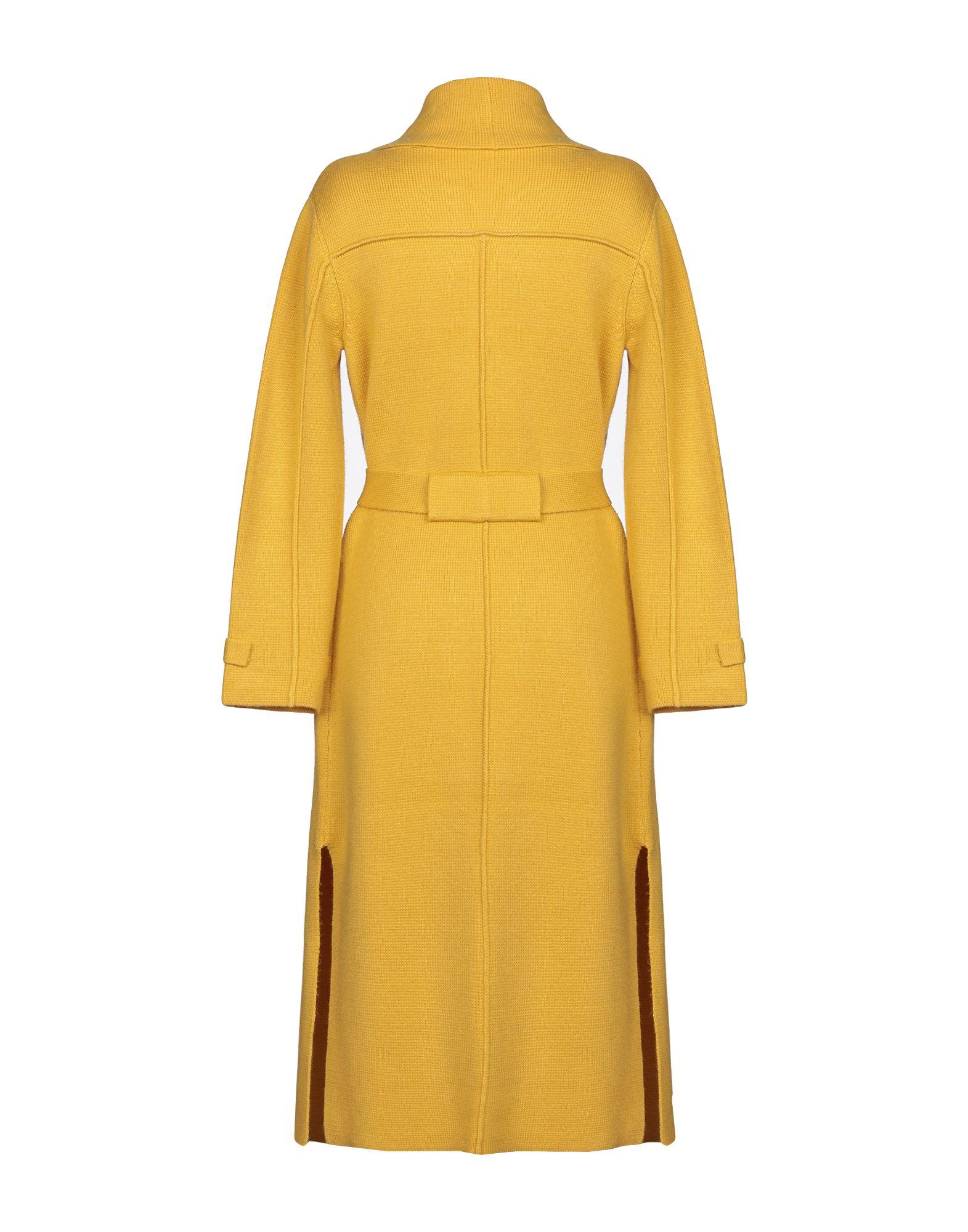 French Connection Overcoat in Yellow - Lyst