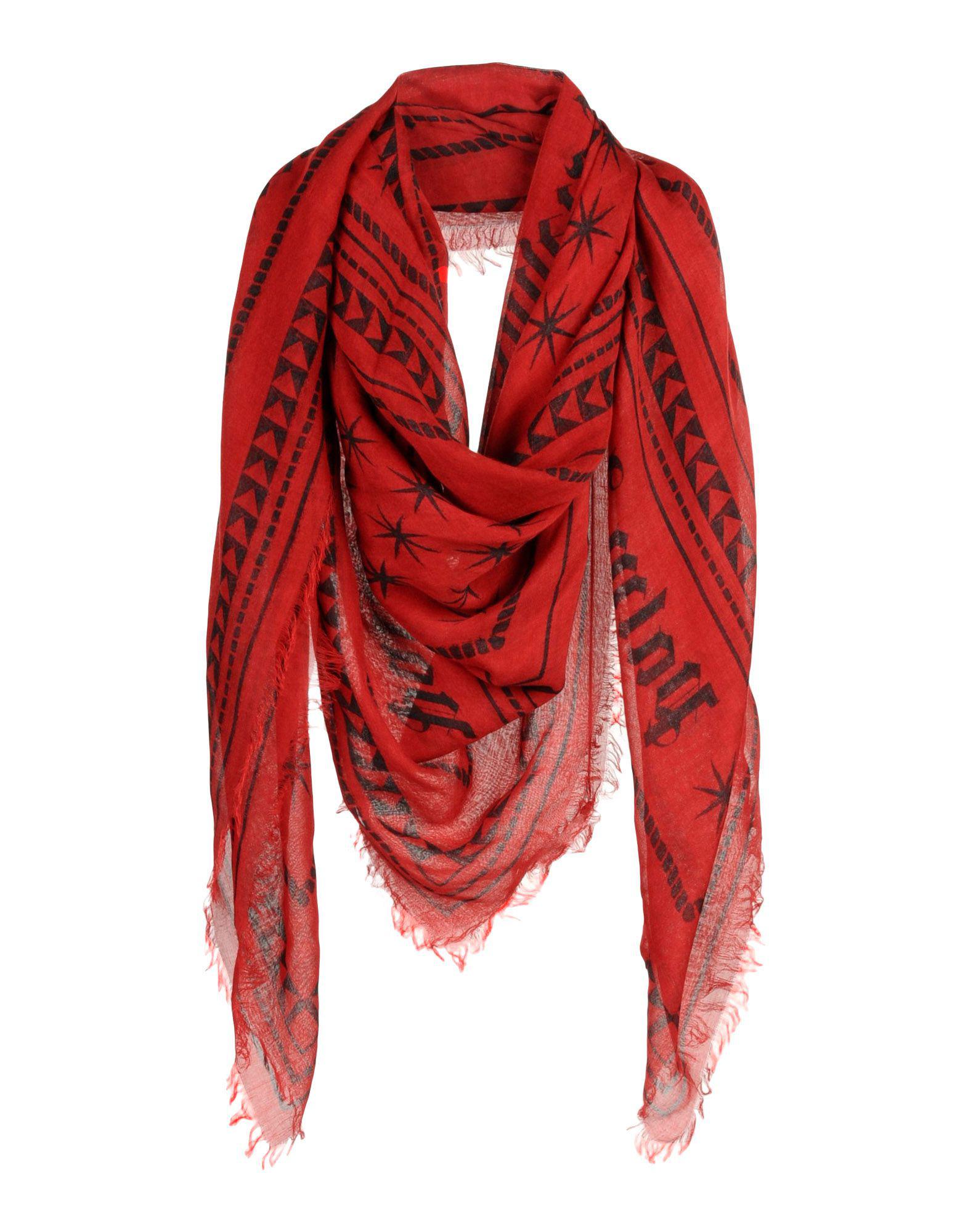 Palm Angels Square Scarf in Red - Lyst