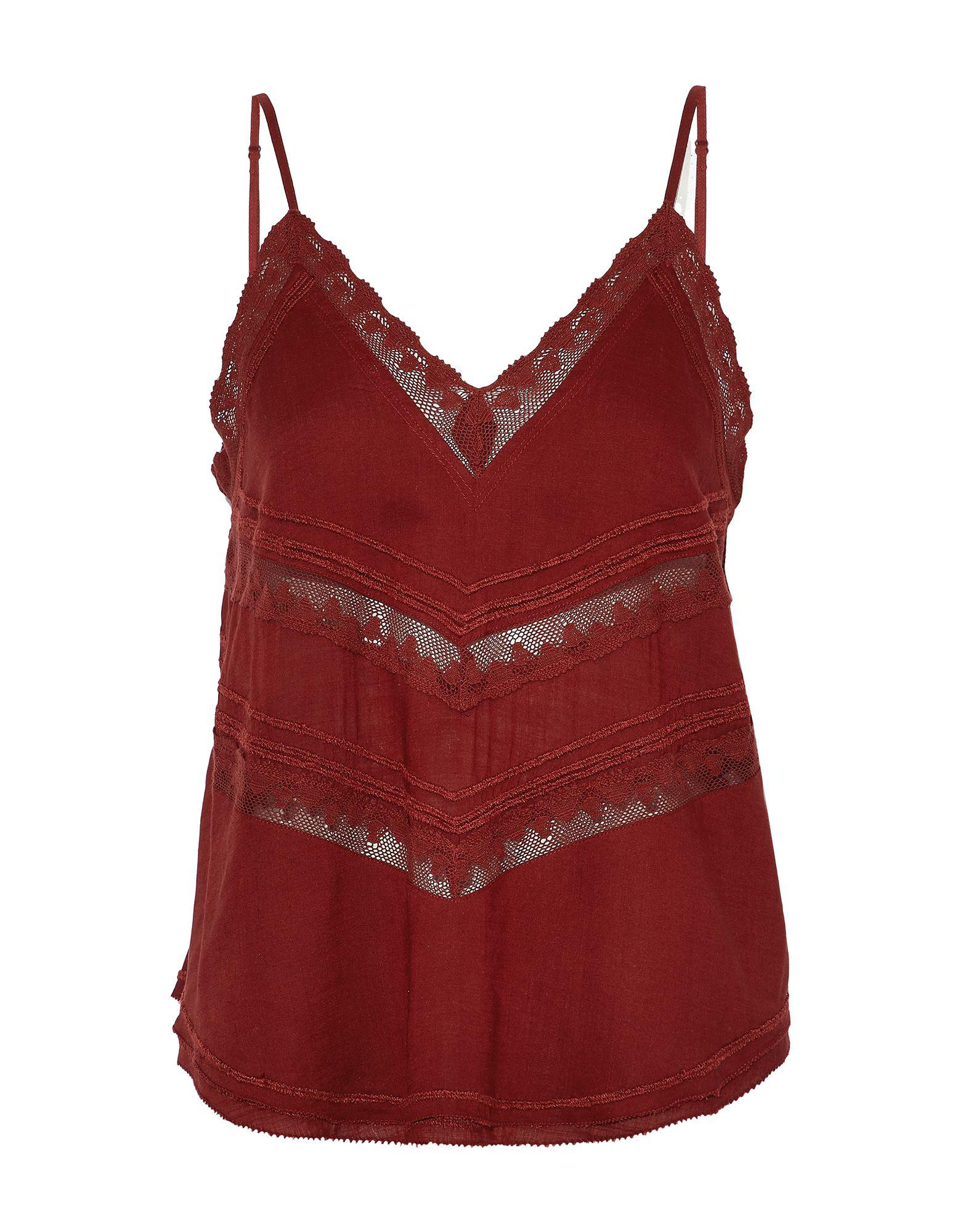 IRO Lace Top in Maroon (Red) - Lyst