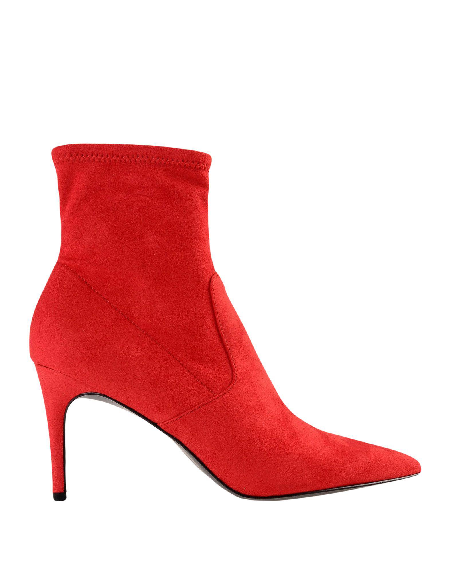 Steve Madden Tronchetto Lava In Suede Elasticizzato Rosso Women's Low ...