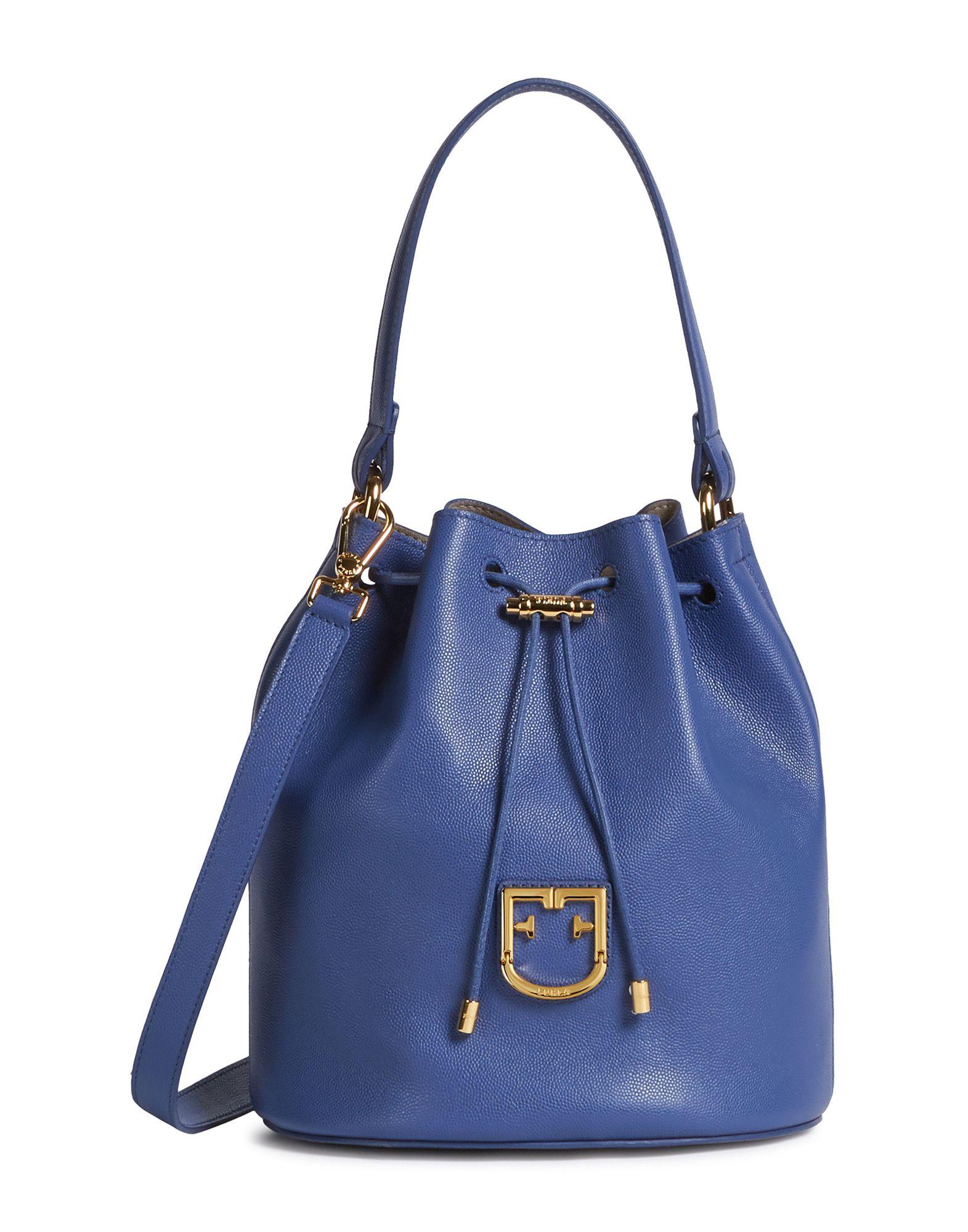Furla Leather Handbag in Slate Blue (Blue) - Lyst