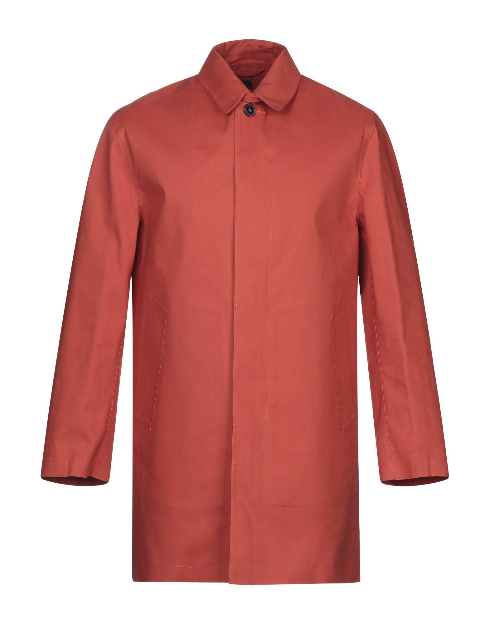 Mackintosh Cotton Overcoat in Red for Men - Lyst